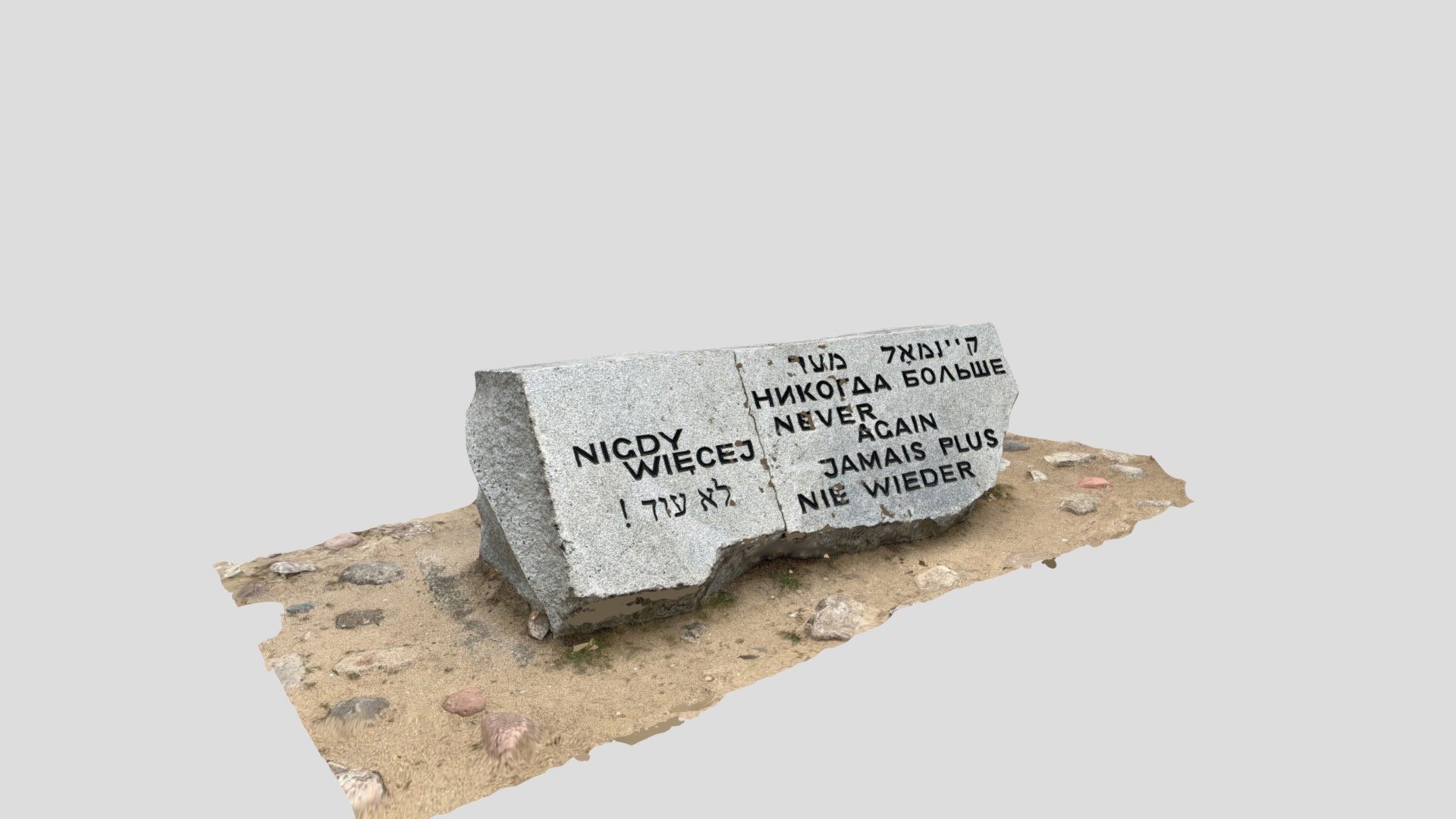 Treblinka memorial stone 2 - Download Free 3D model by Memorise_EU ...