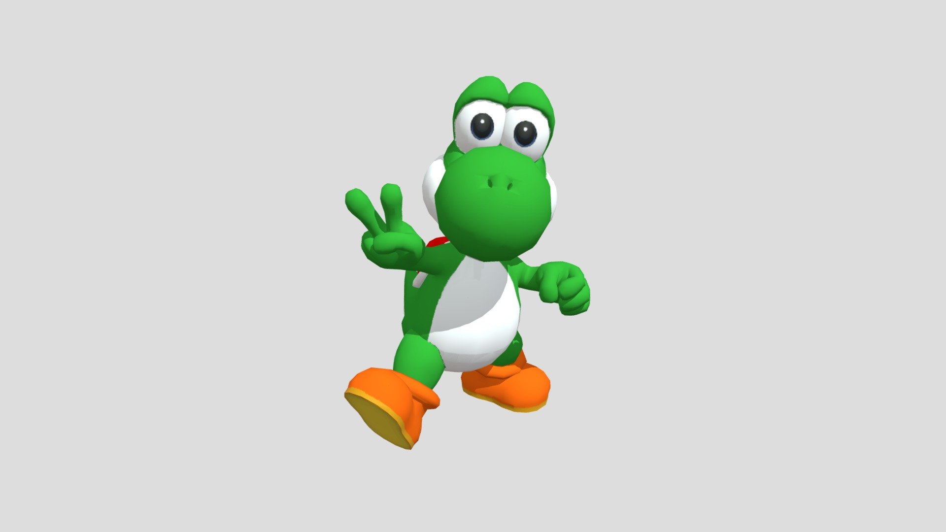 Green Yoshi - Download Free 3D model by Cucumber_Fan [d9bc3f1] - Sketchfab