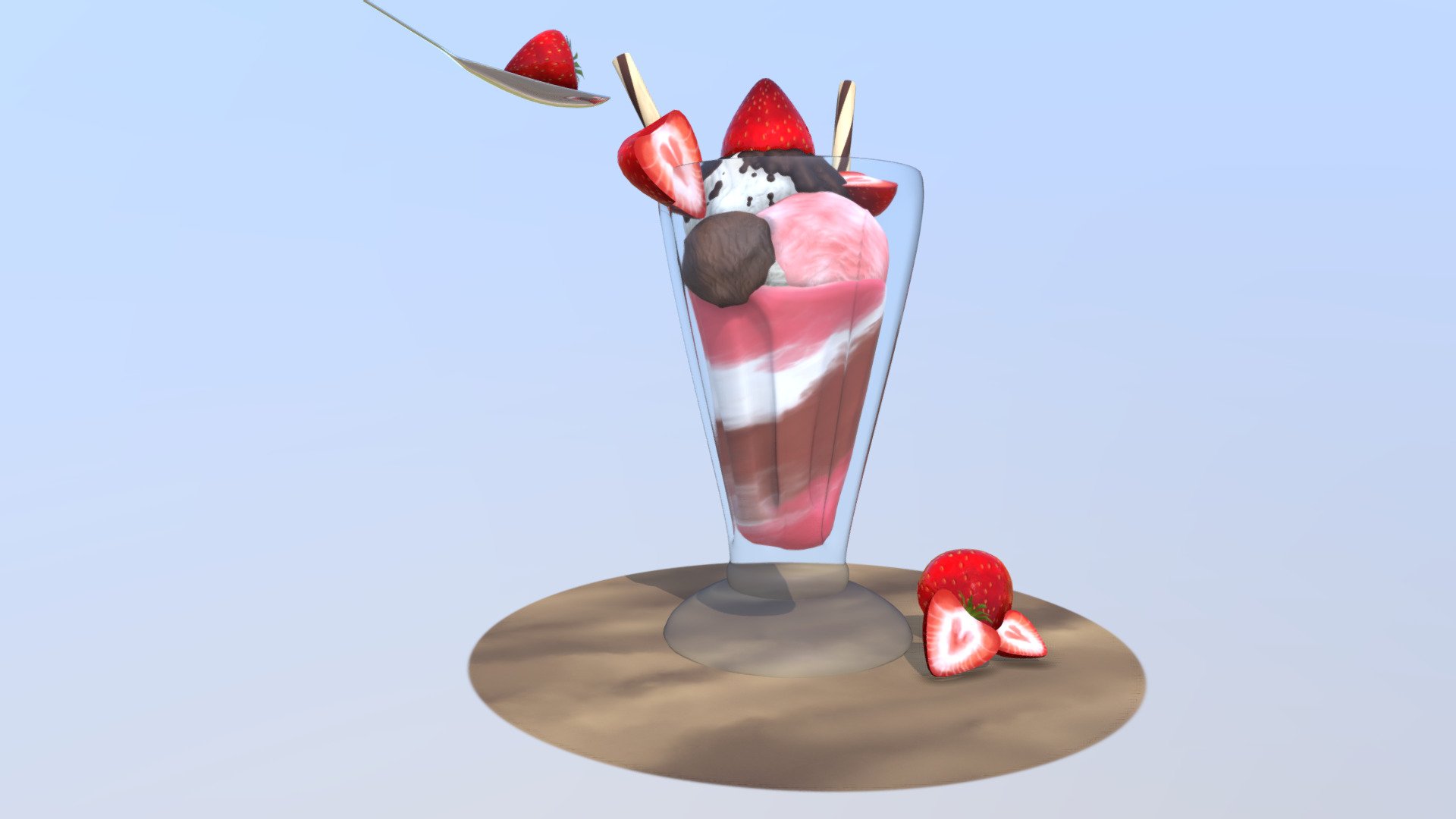 Ice Cream - 3D model by Camiu [d9bea65] - Sketchfab