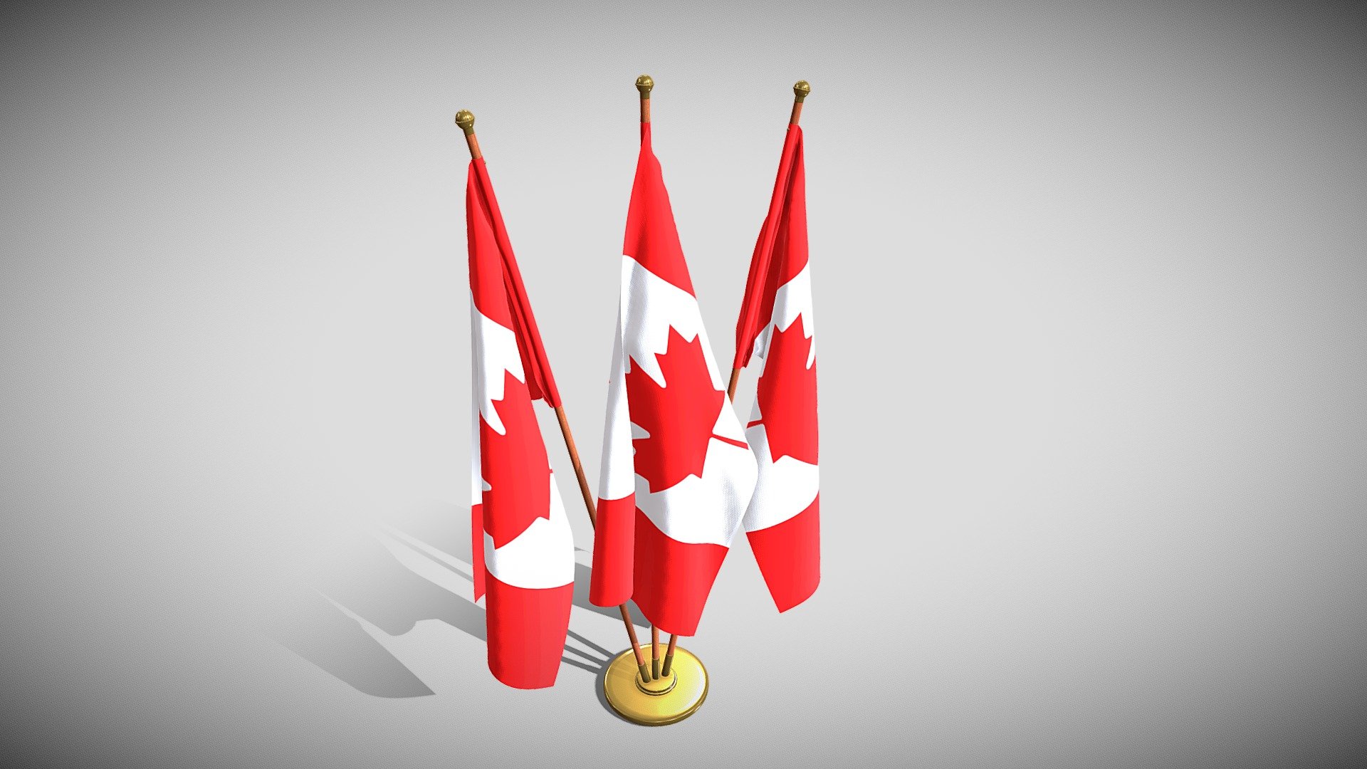 Canada Flag Pack - Buy Royalty Free 3D model by dragosburian [d9c5e2c ...