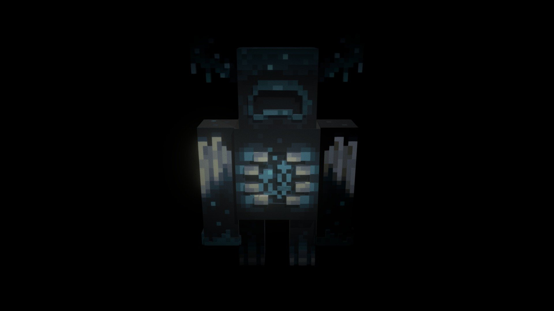 Warden_minecraft_1_19 by DragonLGD - Download Free 3D model by 9949 ...