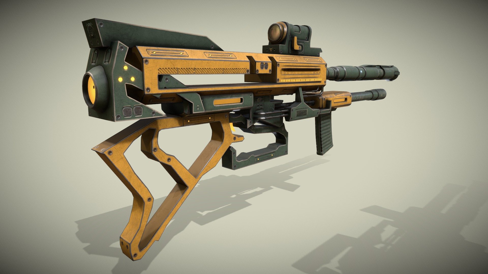 Sci-fi Rifle - Buy Royalty Free 3D model by SnowyTrain [d9c9c87 ...