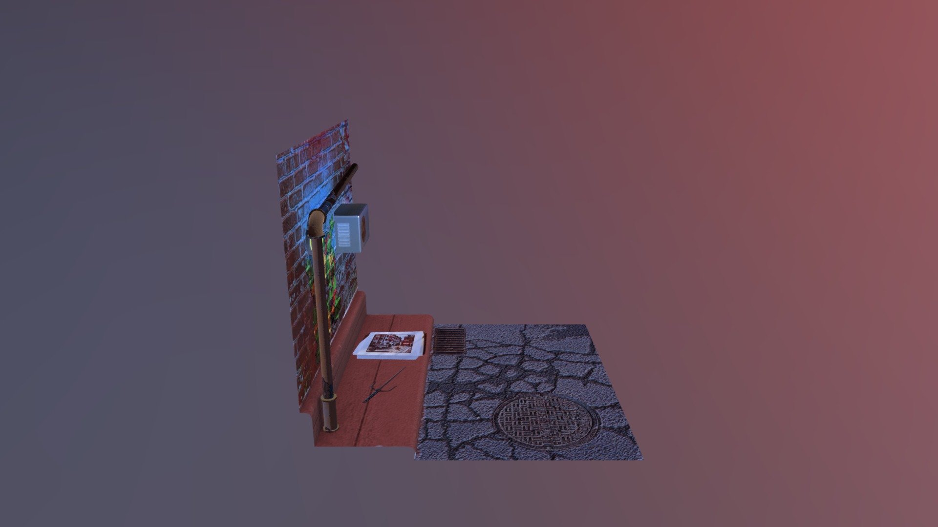 Ninja Alley - 3D model by HanksArt [d9cb639] - Sketchfab