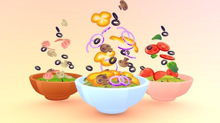 Salad 3D models - Sketchfab
