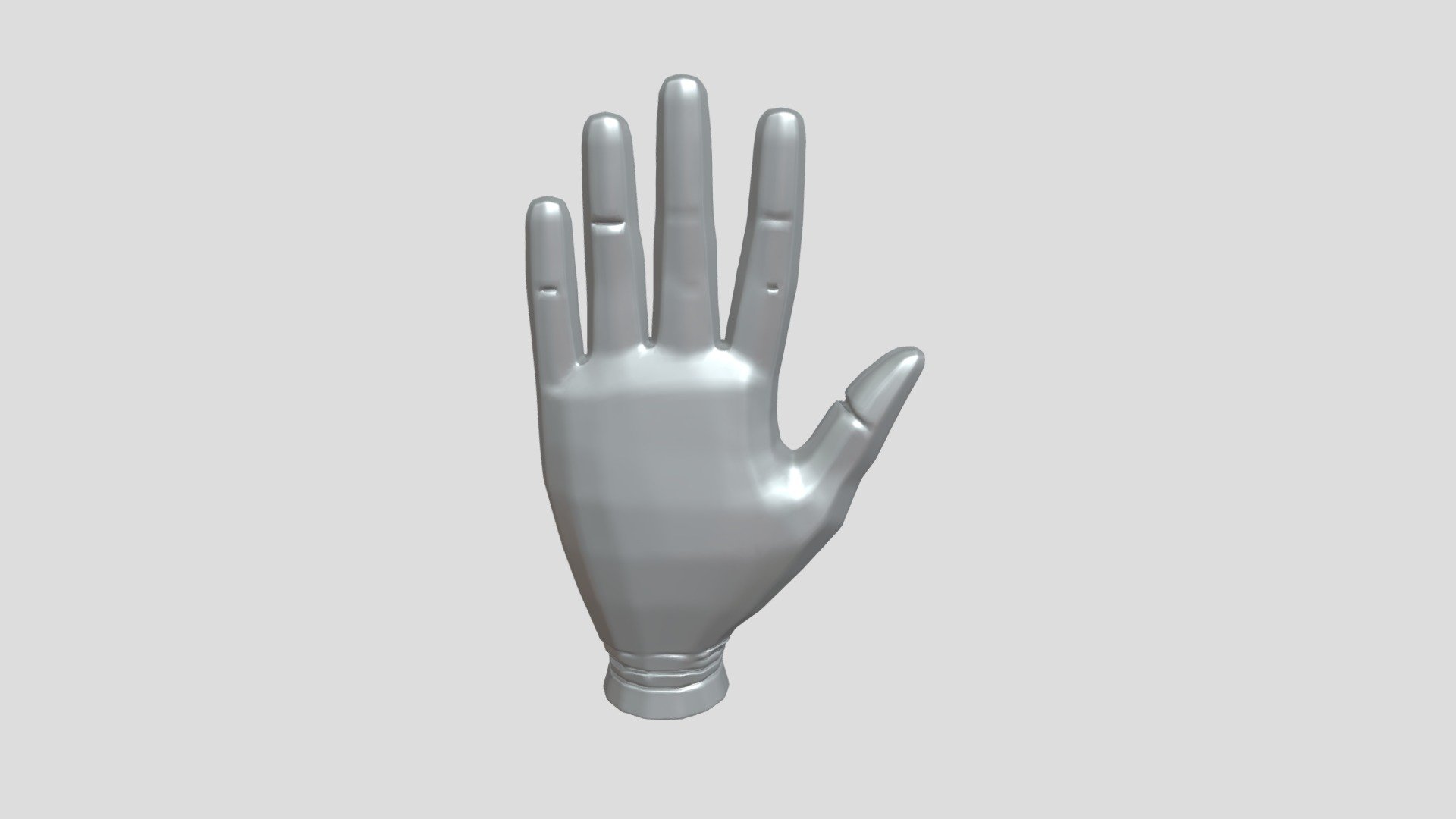 Illustration of an open hand palm - 3D model by Rczindograu ...