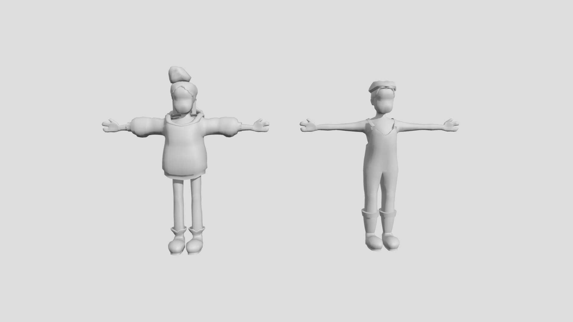 Leah and George - 3D model by MiwhyMiwh [d9cc1cb] - Sketchfab