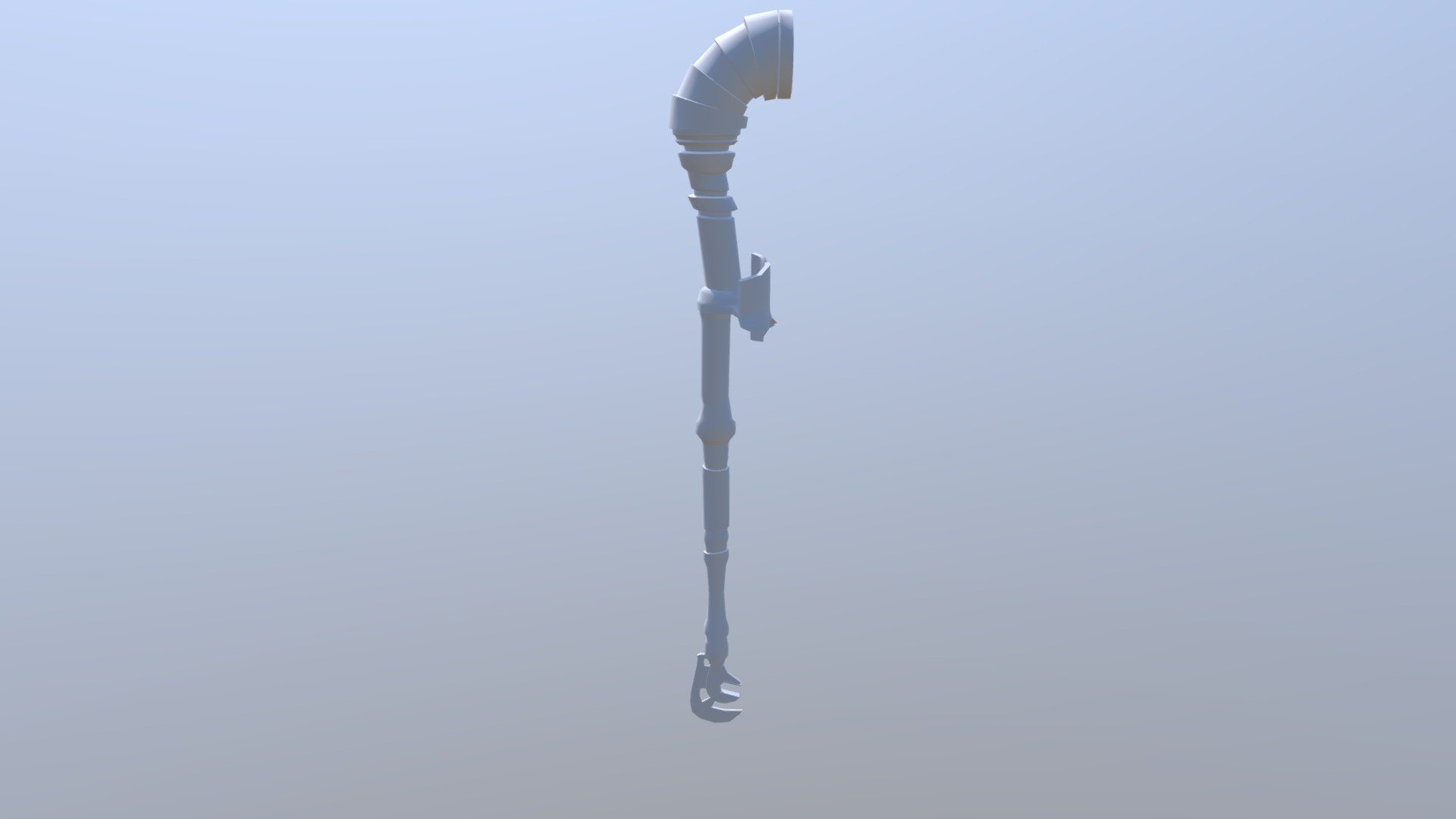 absolutely unprofessional flashlight staff model - 3D model by Herre ...