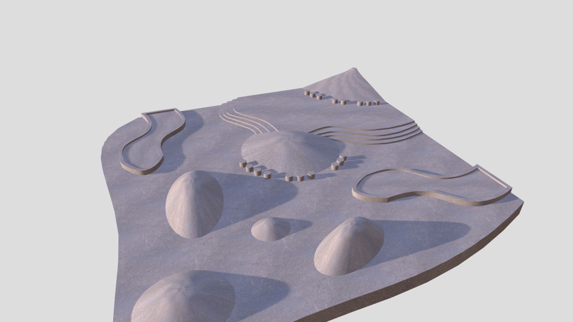 Custom Plaza Design 1 - 3D model by WalkerBrassette [d9d1197] - Sketchfab