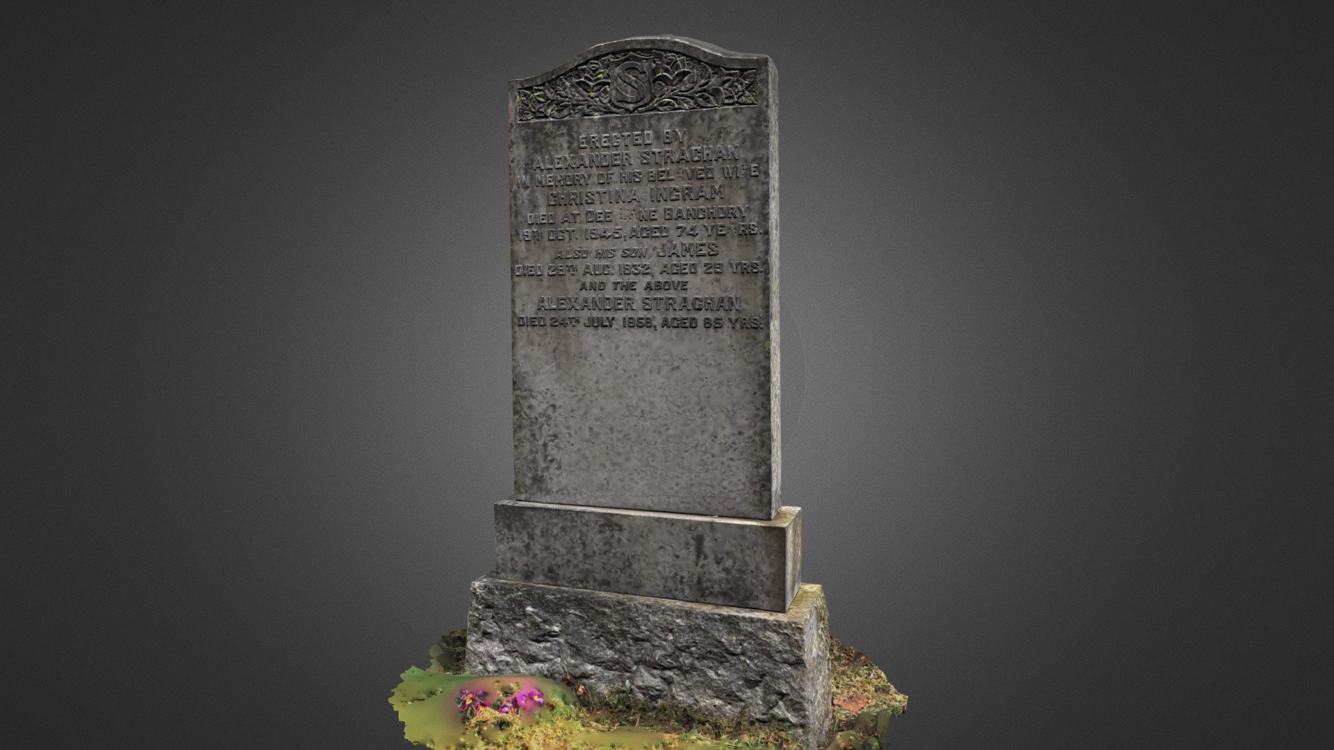 Banchory Cemetery Gravestone - Download Free 3D model by Douglas ...