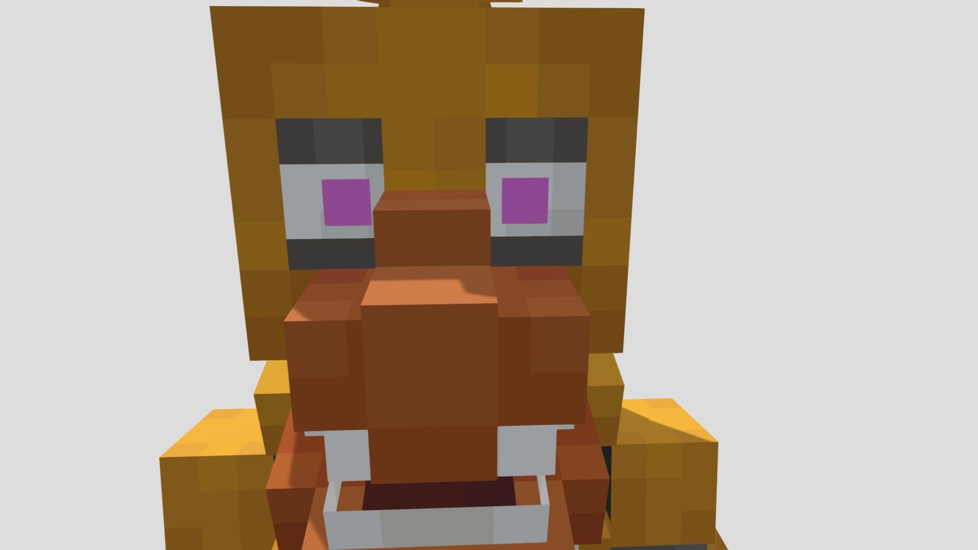 Minecraft_unwithered_chica_fnaf - Download Free 3D model by blockbench ...