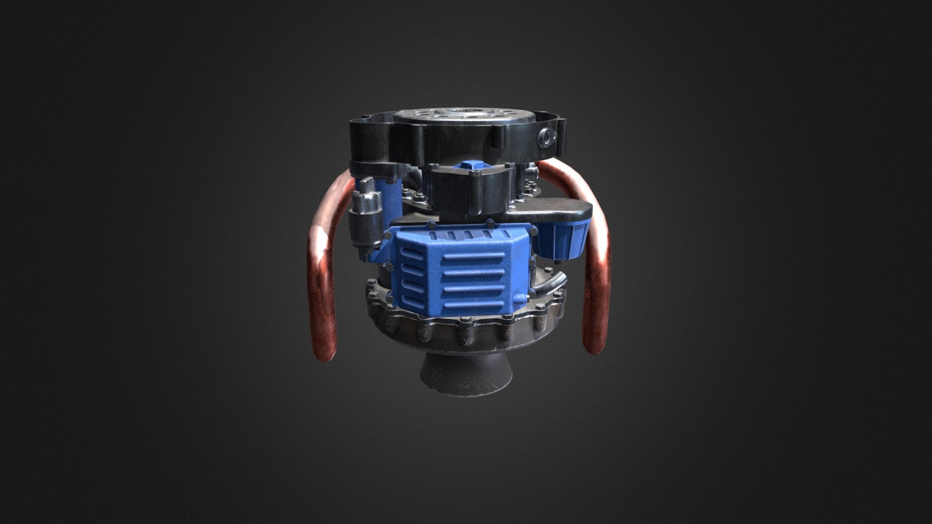 Two Stroke Engine - 3D model by Dominic Sewell (@Dominic_Sewell ...
