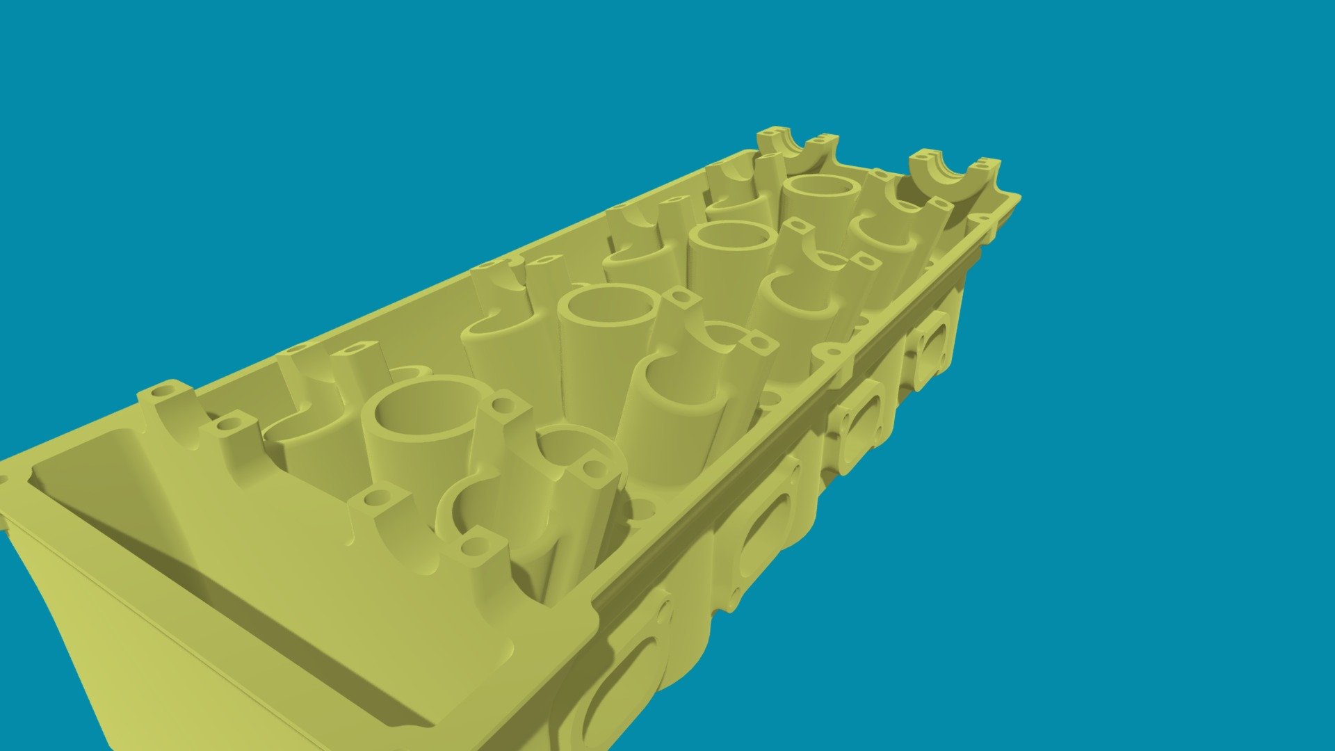 Engine Cylinder Head - Download Free 3D model by fasteng [d9d69a6 ...