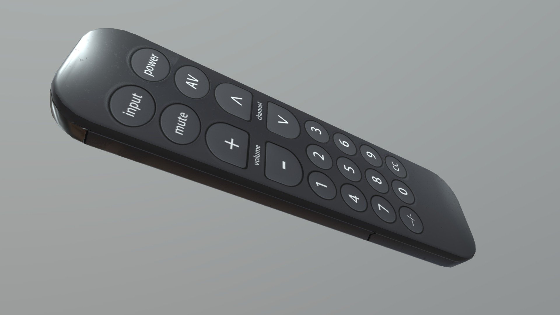 Generic Television IR Remote - 3D model by falldeaf [d9d7d00] - Sketchfab