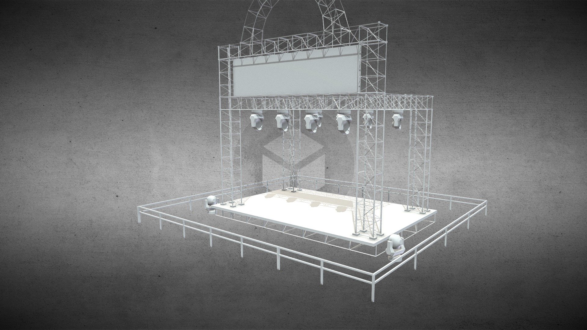 Stage - WIP - 3D model by Osvaldo Mendes (@ombn1981) [d9d95db] - Sketchfab