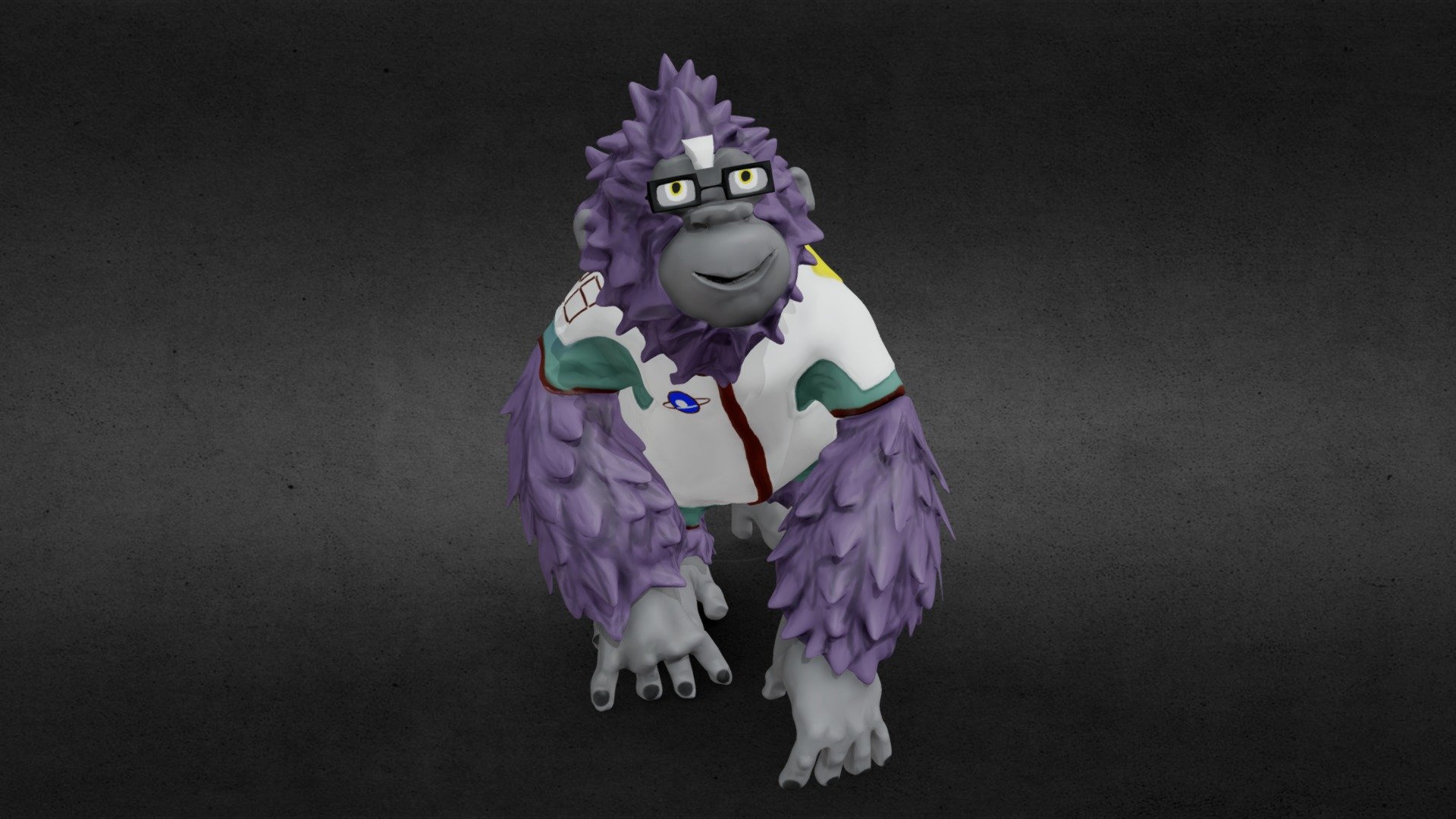 Winston (polypaint) - 3D model by Cristian Brevis Acevedo (@cbrevis ...