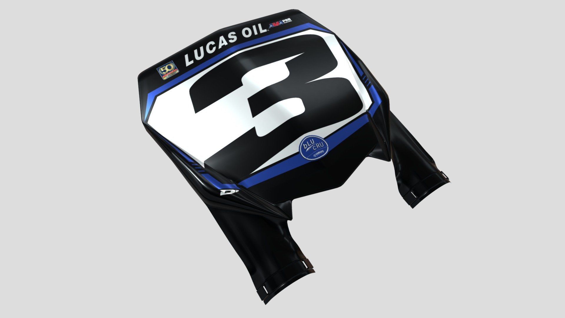 Motocross Plate - 3D model by fxdojo [d9dbb1e] - Sketchfab