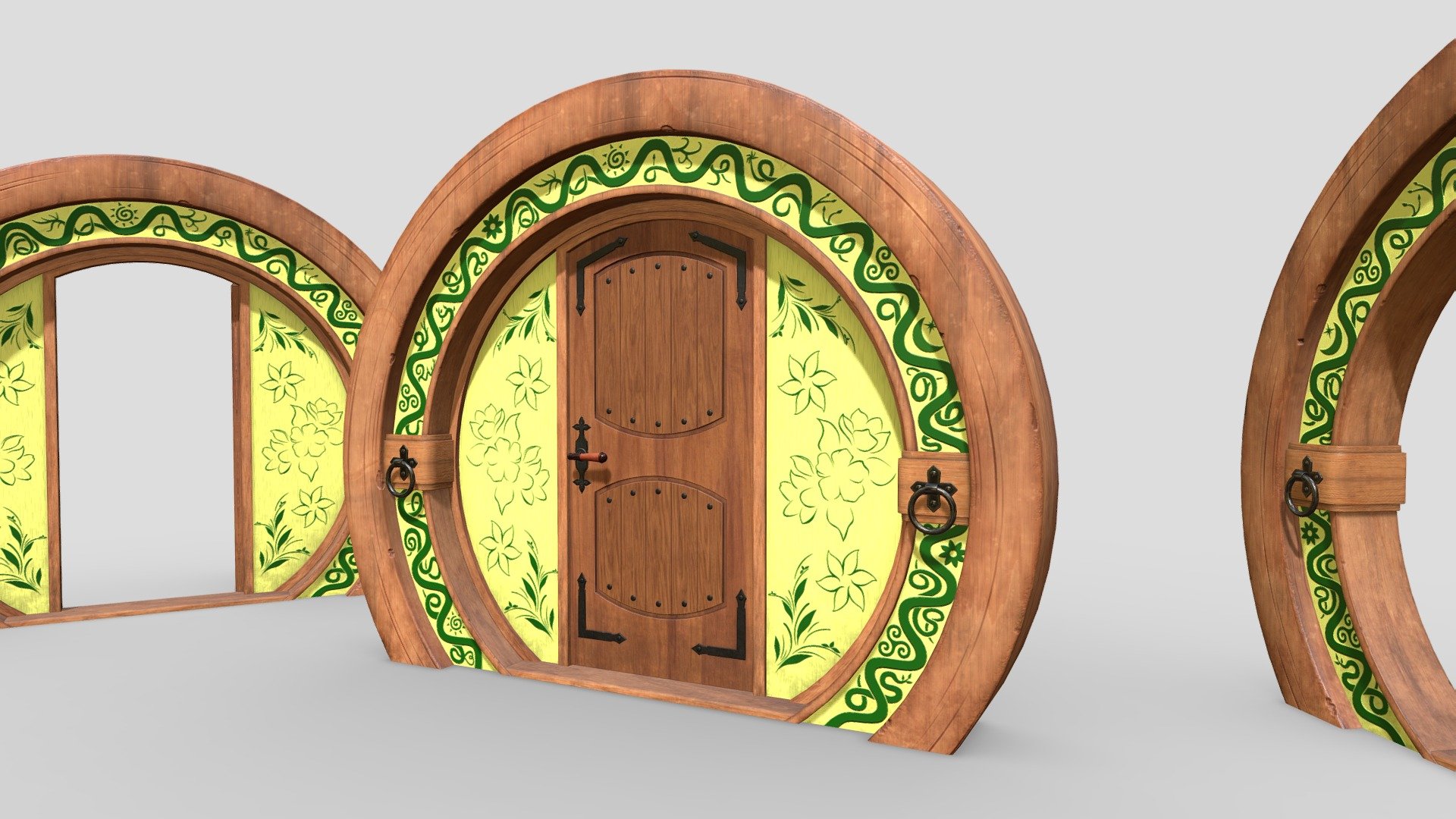Hobbit Door - 3D model by demidrew [d9de4b3] - Sketchfab