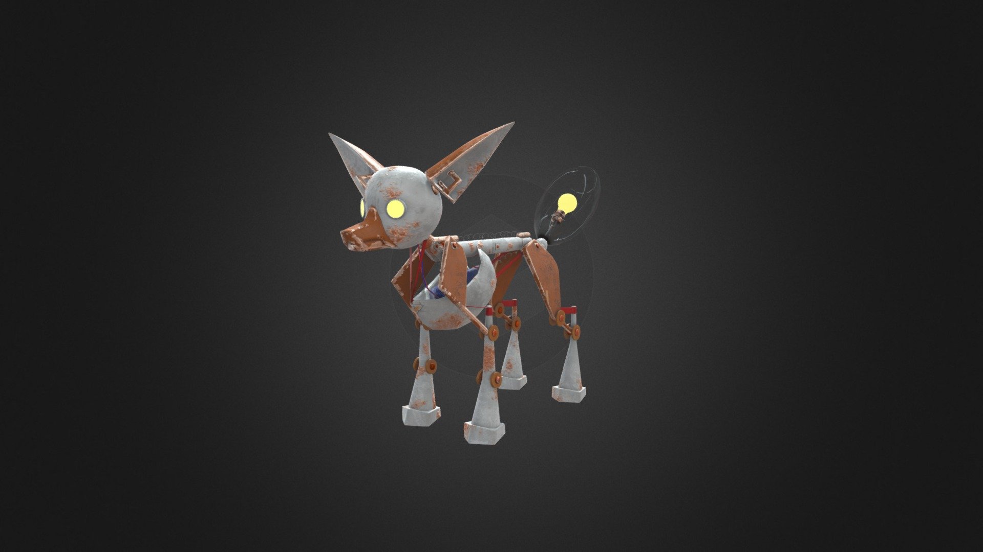 Robot dog - 3D model by dorianeadr [d9dff3a] - Sketchfab
