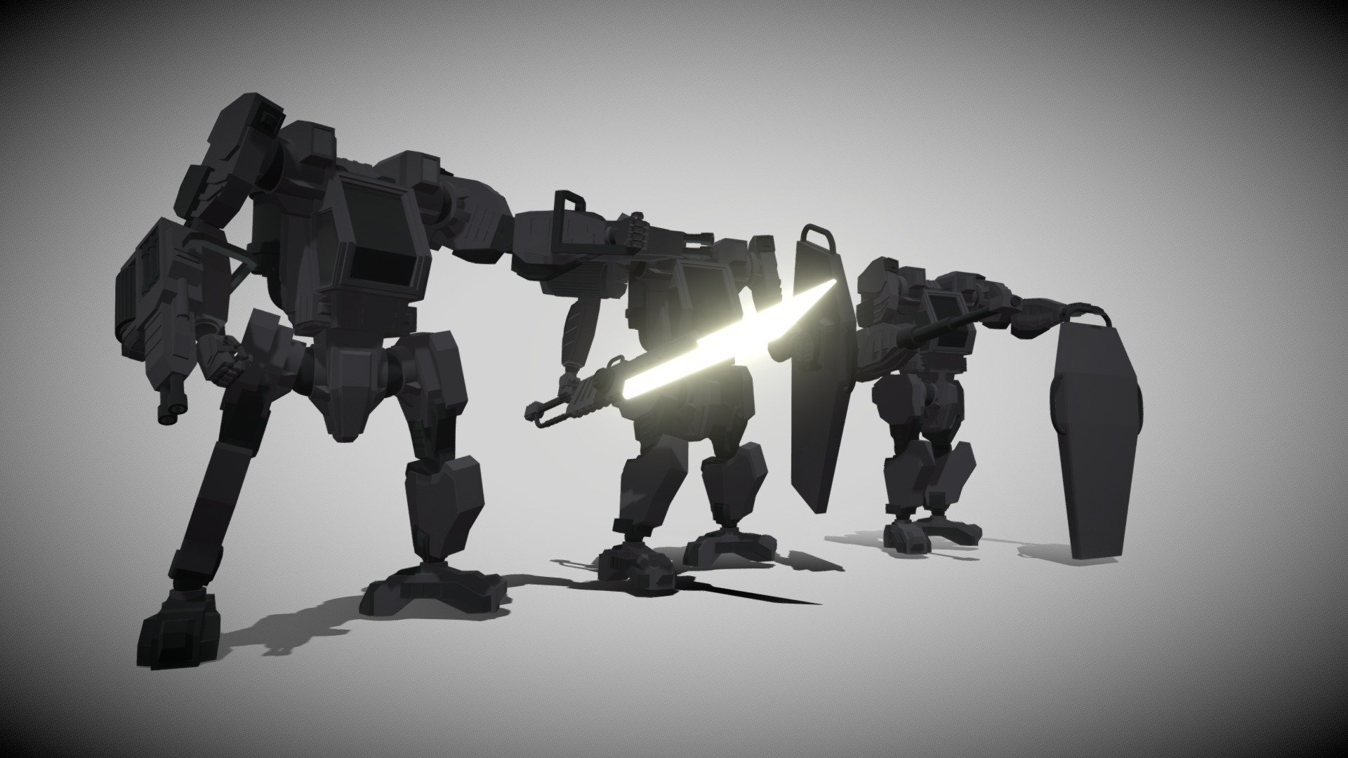 Western Sphere Mechs - Download Free 3D model by Kussa [d9e1135 ...