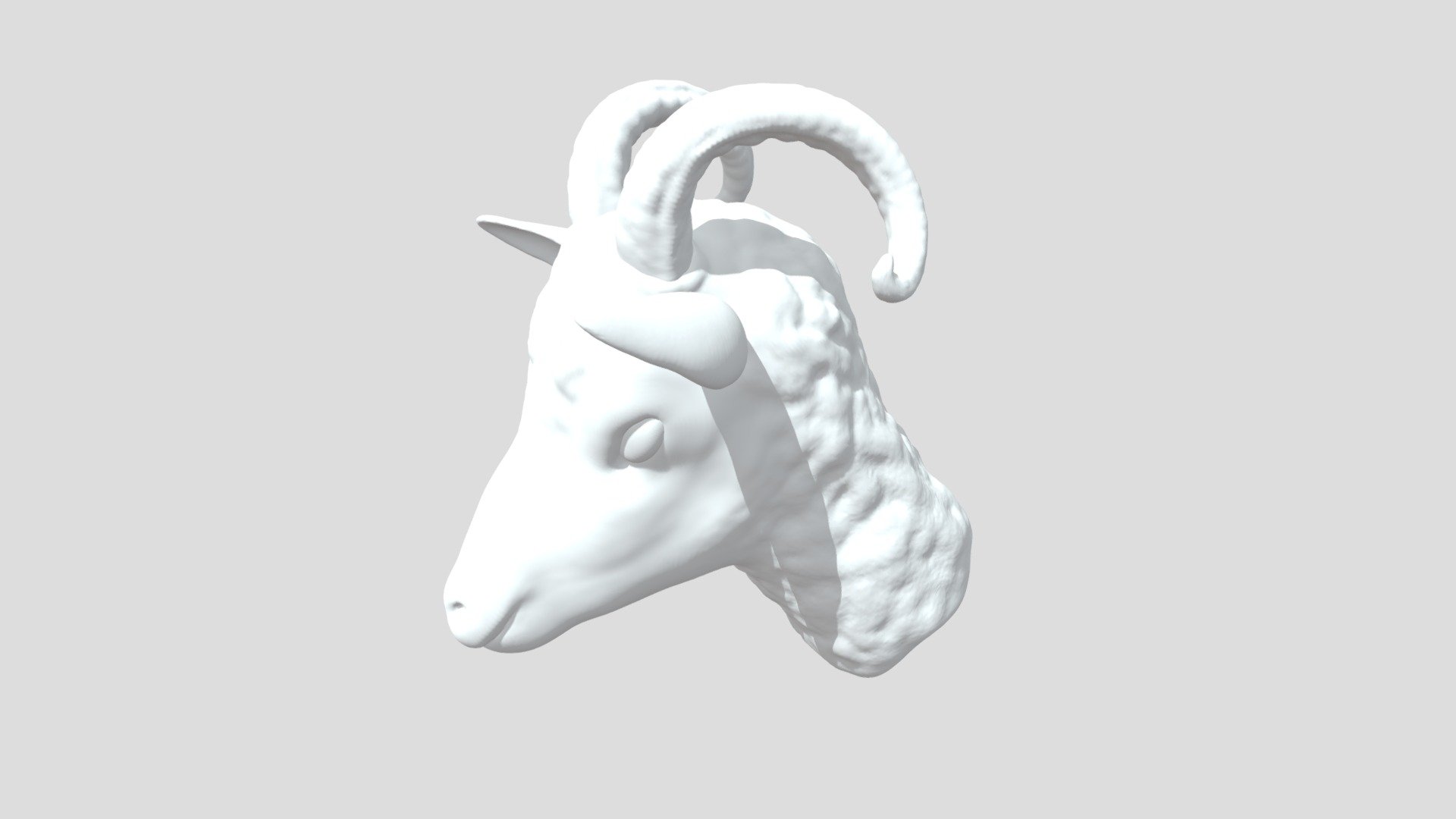 Goat Head Hi Res - Download Free 3D model by biljanaskrbo [d9e2e37 ...