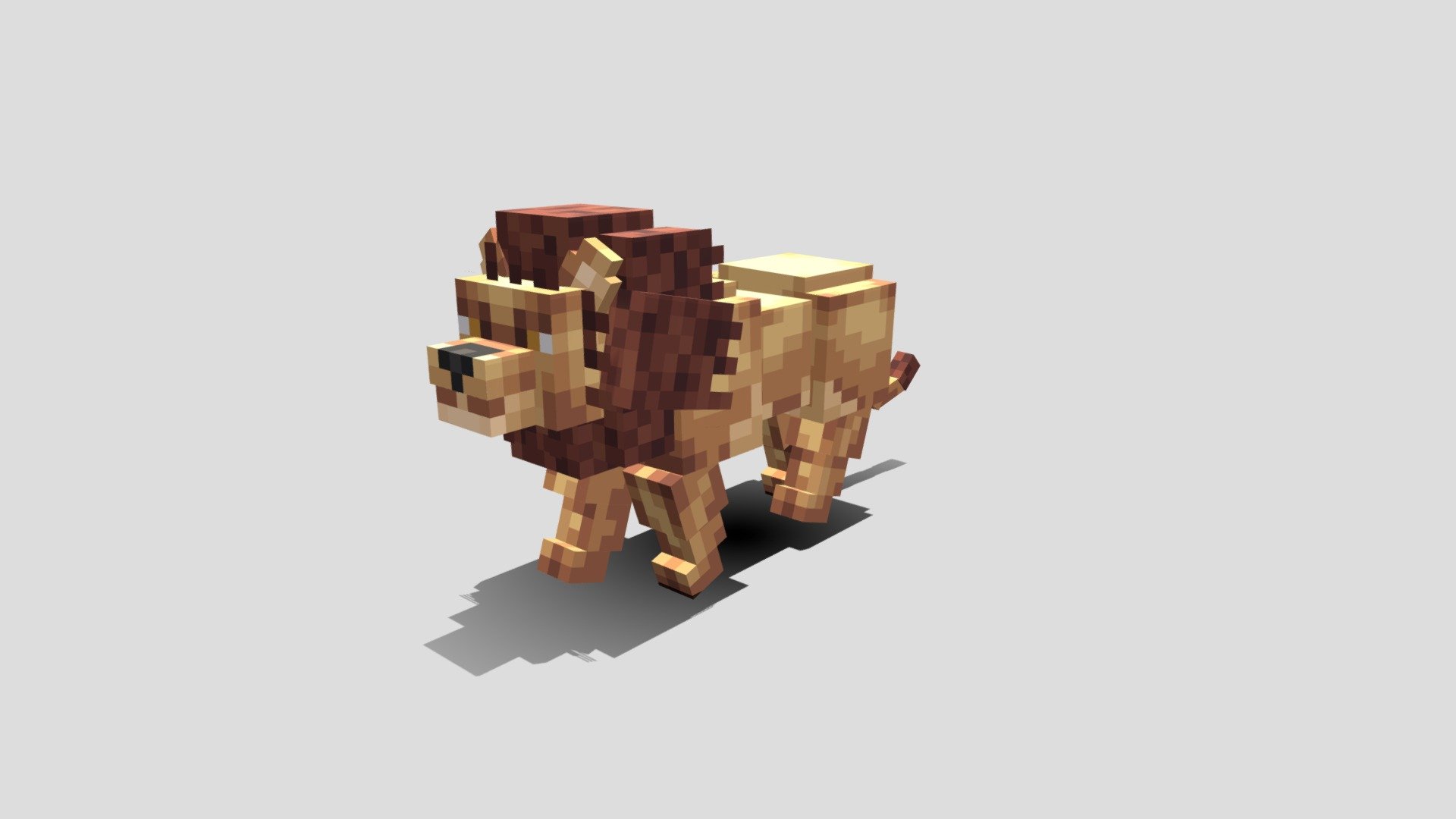 Lion - Minecraft animal #BlockBench - 3D model by W'Projects ...