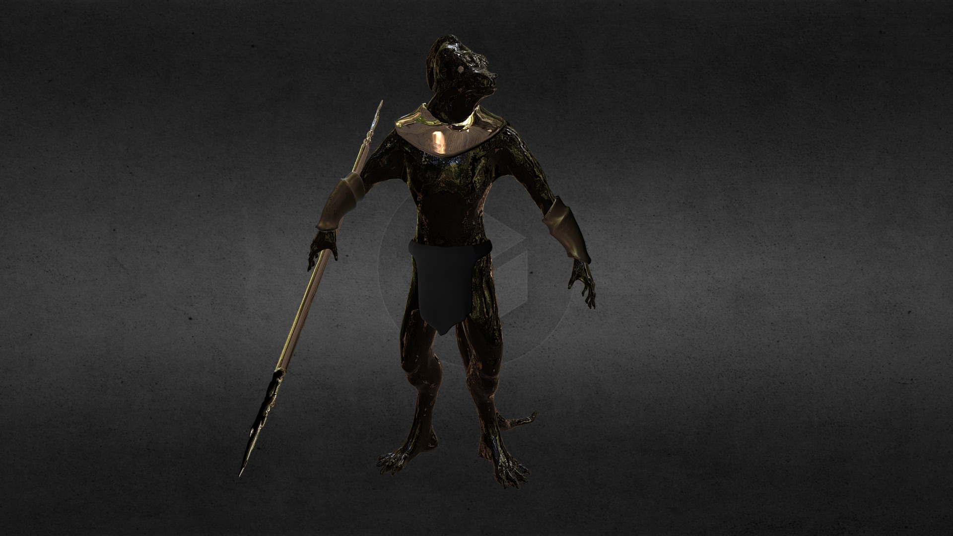 Lizard Man texture v1 - 3D model by Anna Lesniewska (@crowwhite47 ...
