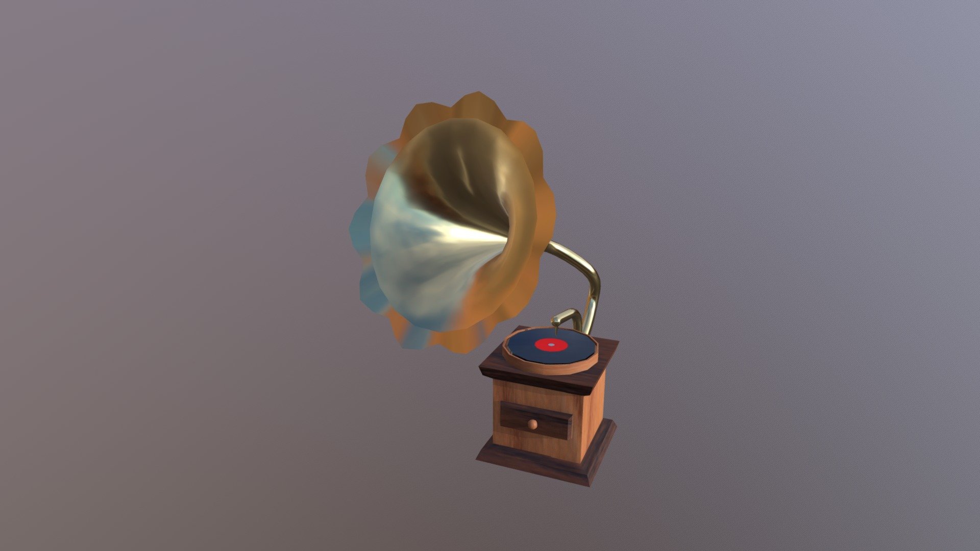Stylized gramophone - 3D model by Paulina Jarosz (@paulina.jarosz ...