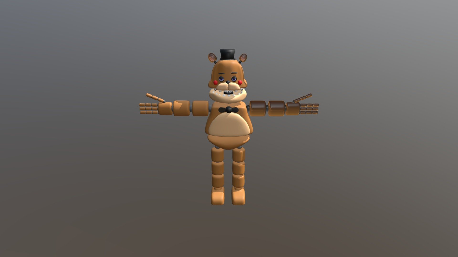 Smiley Fred Bear - Download Free 3D model by LogNworld (@Logan_velez ...
