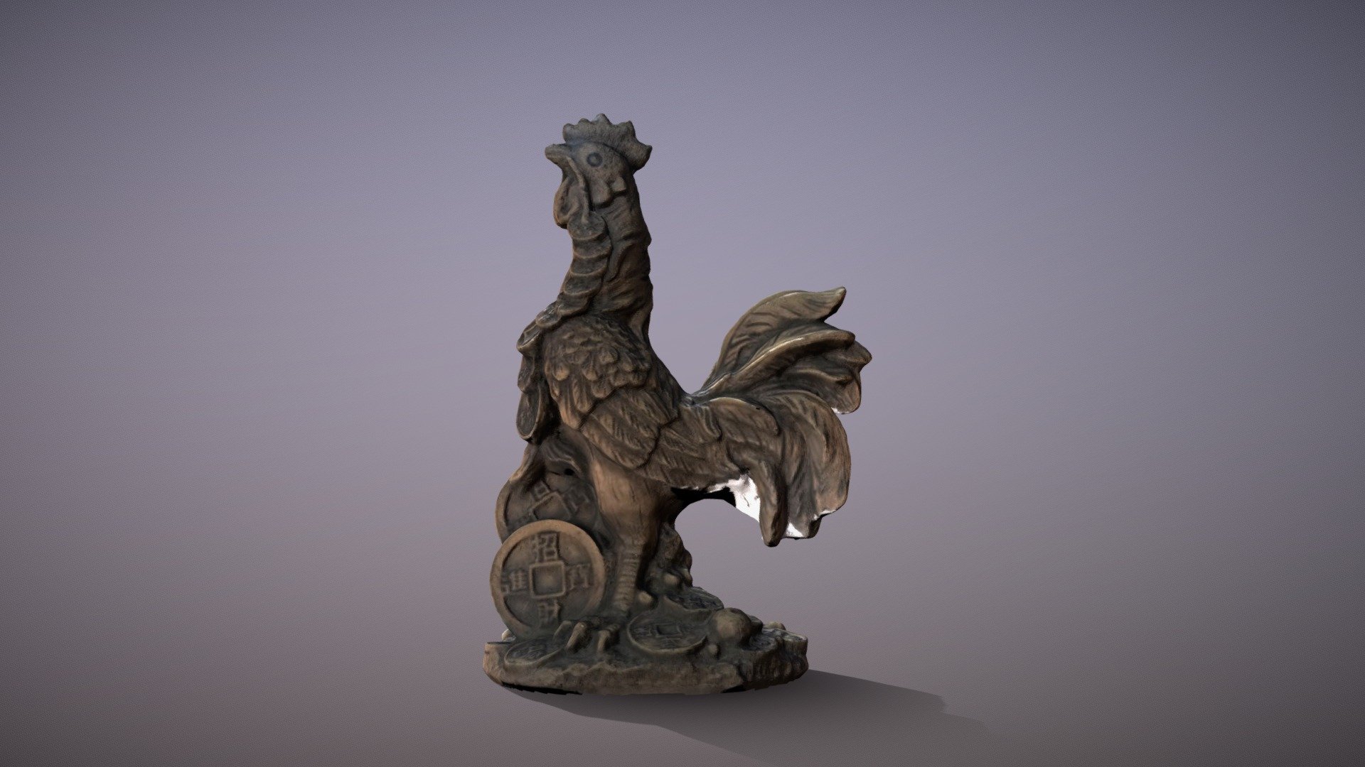 Gallo de la Suerte Chino (Low) - 3D model by ingenieriageografic ...