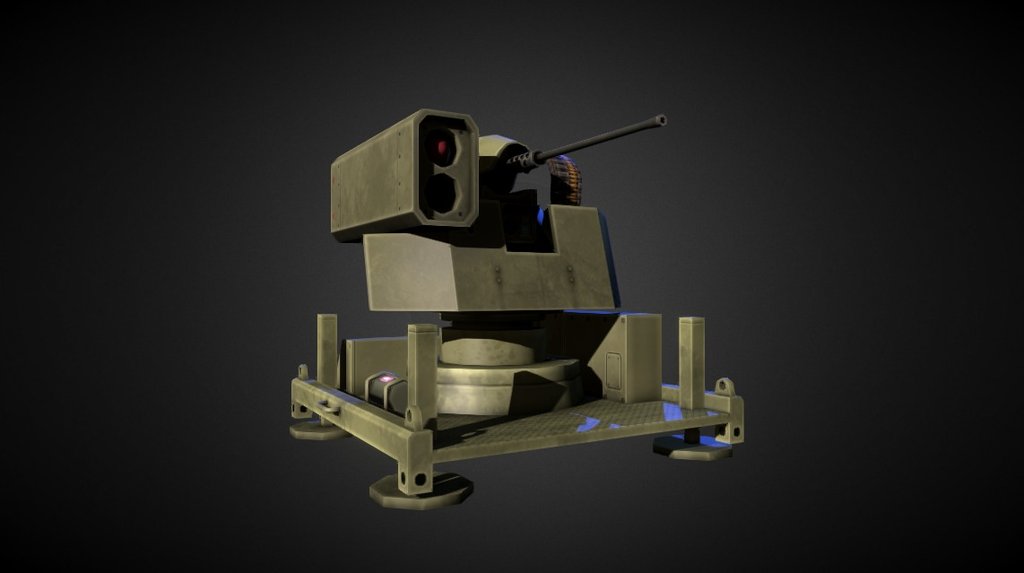 Static Turret - 3D model by Nev (@simonnevill) [d9ec62f] - Sketchfab