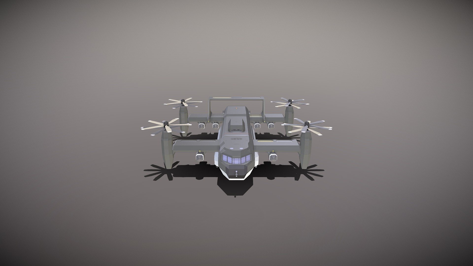 CG-600 Heavy Cargo-bomber VTOL - 3D model by romankeli [d9ef413 ...