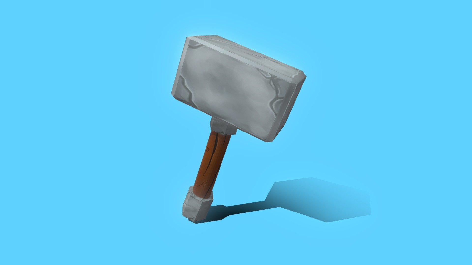 Stylised Hammer - Download Free 3D model by Computer Geek (@hqassests ...