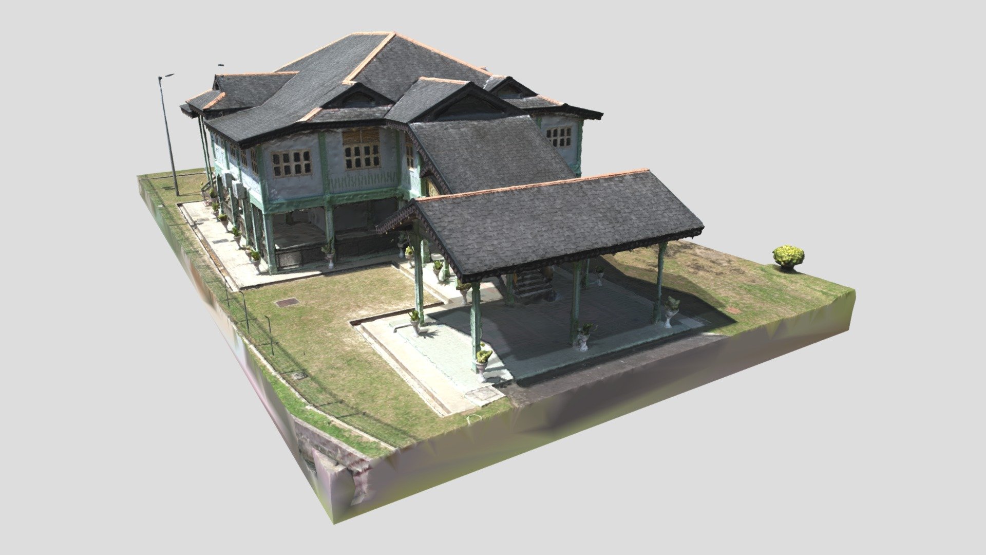 Istana Darussalam - 3D model by dcifass [d9f1367] - Sketchfab