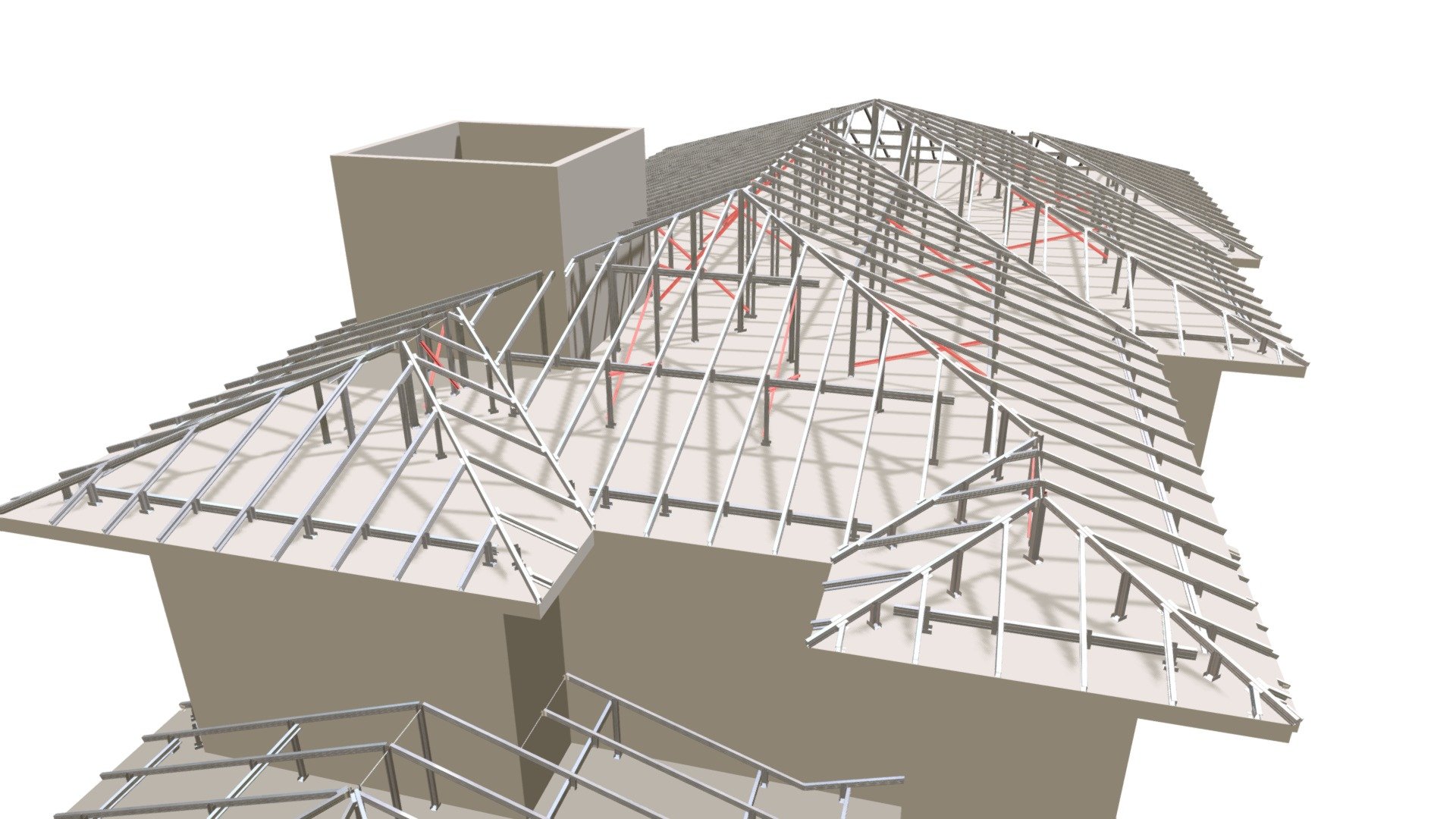 LIGHT STEEL FRAME - 3D model by joas [d9f401b] - Sketchfab