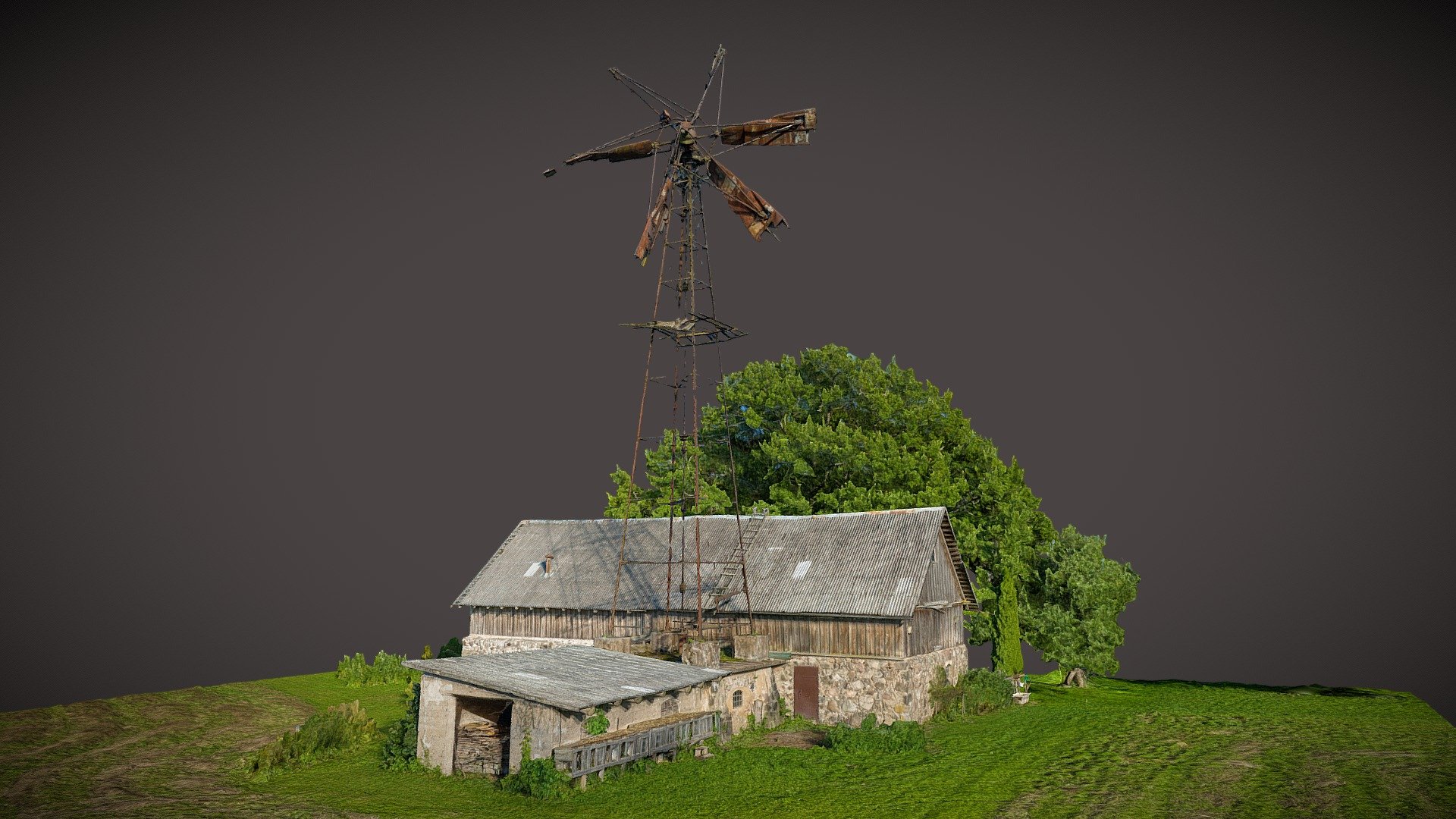 Lībiešu windmill - 3D model by Saulius.Zaura [d9f4e6b] - Sketchfab