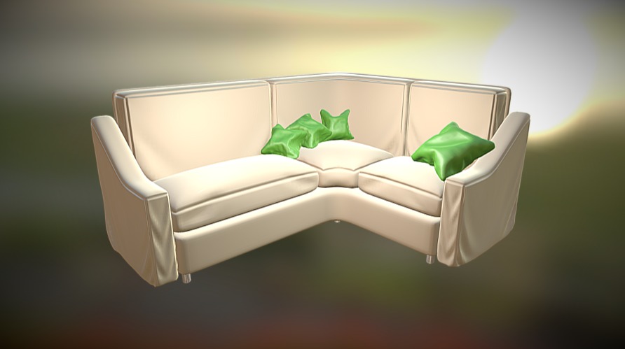 Couch - 3D model by alexeykhlystov [d9f56cb] - Sketchfab