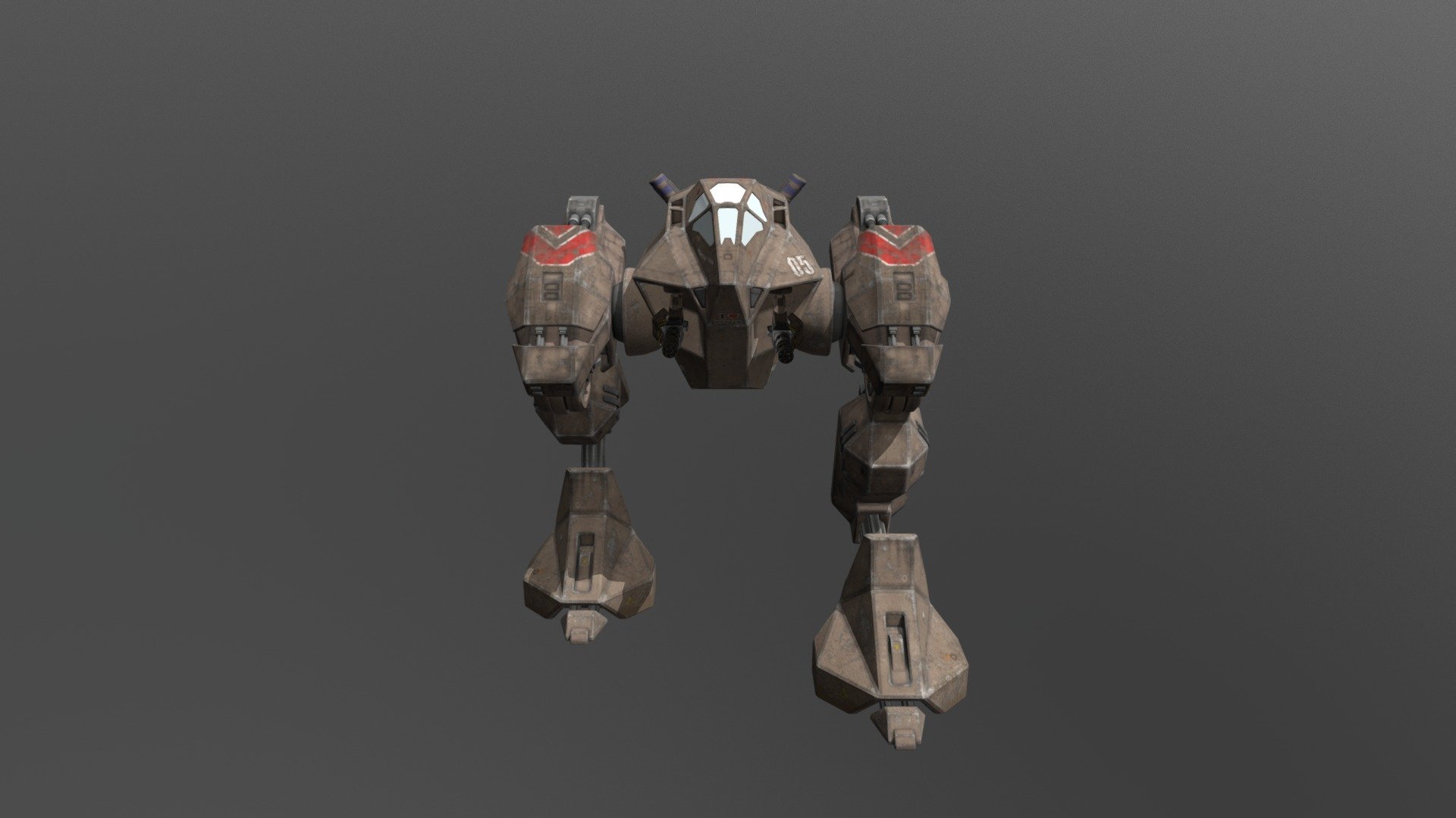 mech - 3D model by richgrafx [d9f66e5] - Sketchfab