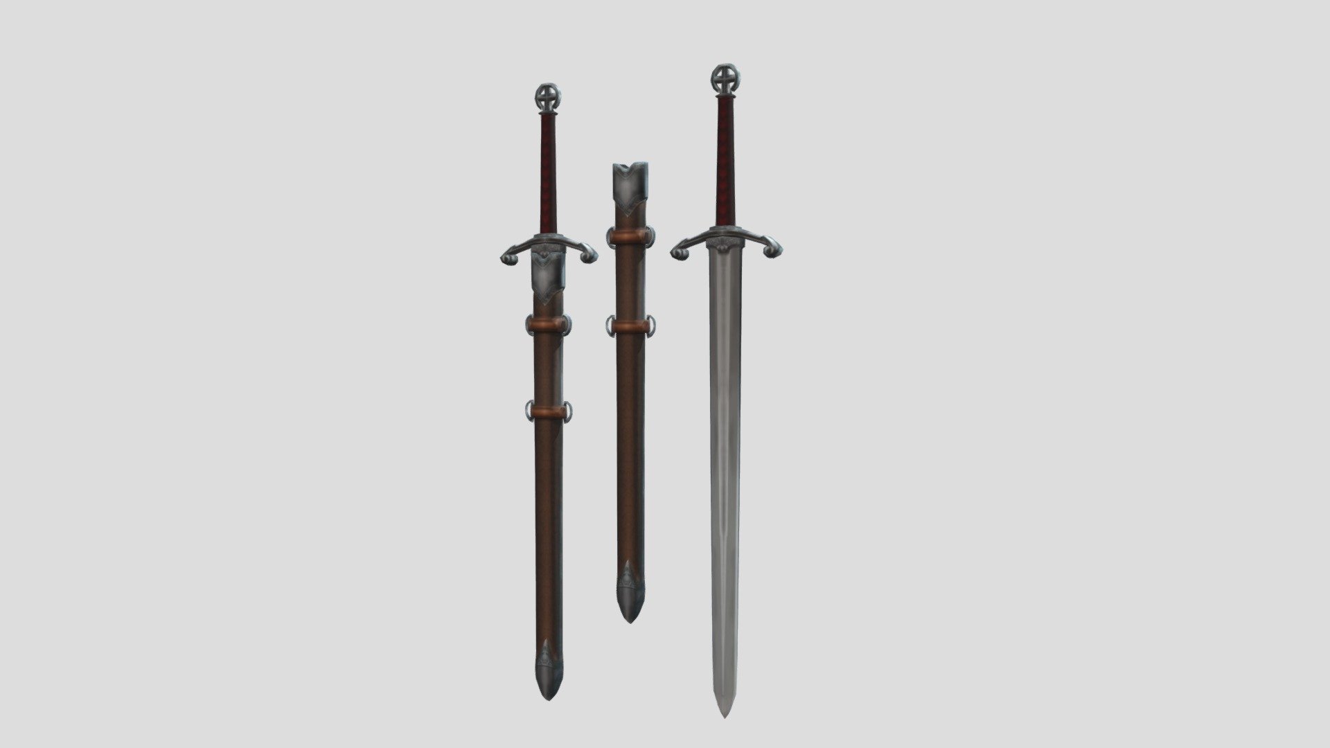 Longsword_low_polly - 3D model by flyssastudio3d [d9f8535] - Sketchfab