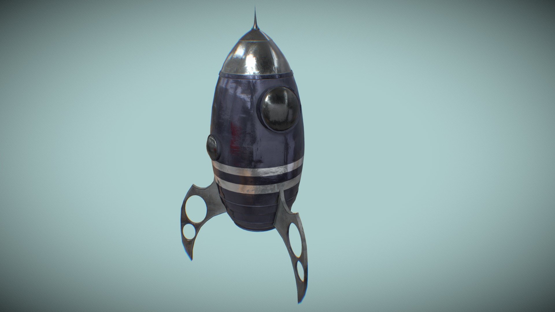 Children's Toy Rocket (Metallic) - Download Free 3D model by Zillious ...