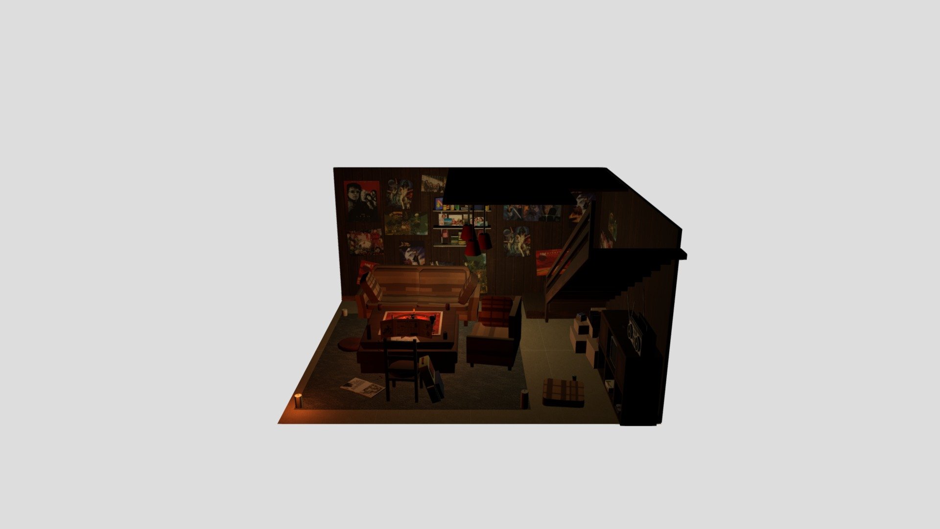DND Horror Basement - 3D model by rainestorme [d9fb1f9] - Sketchfab