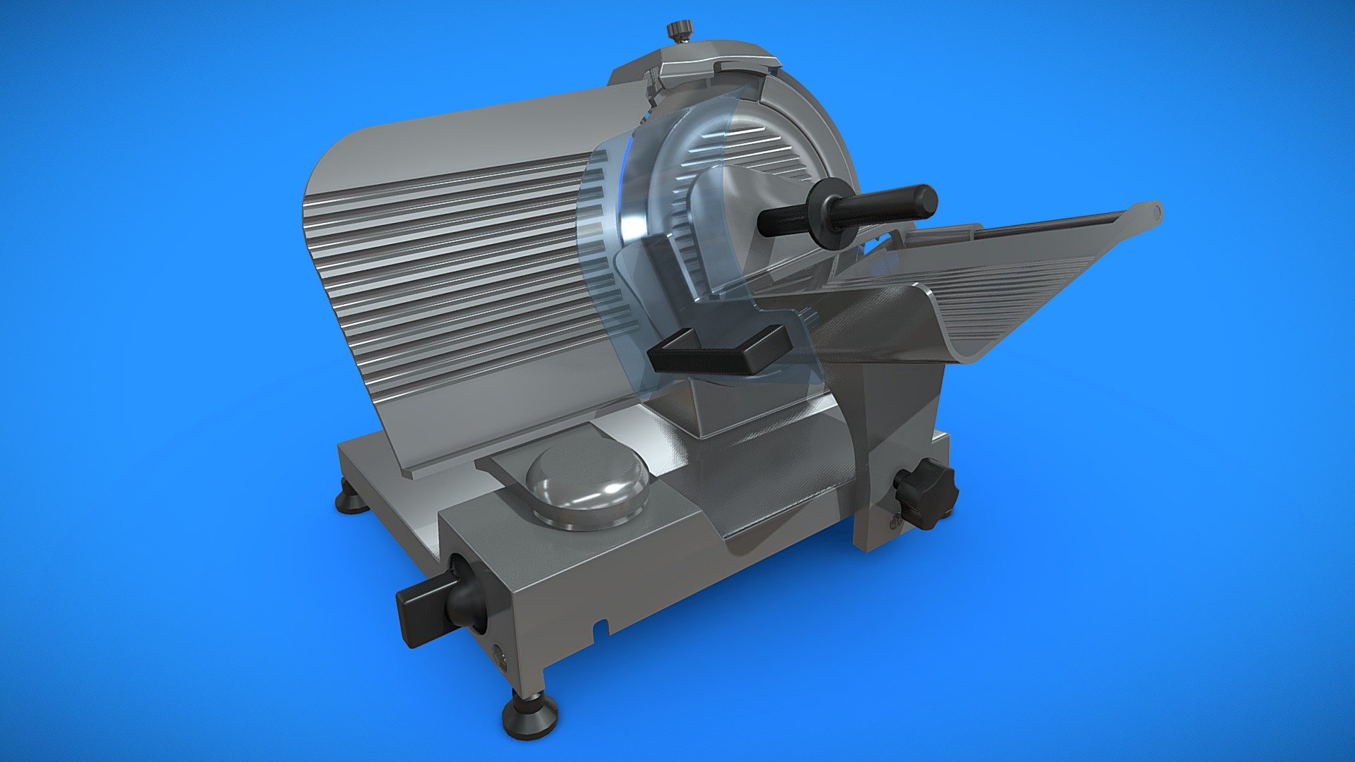 Slicer Medium - Silver - Buy Royalty Free 3D model by 4draw.net ...
