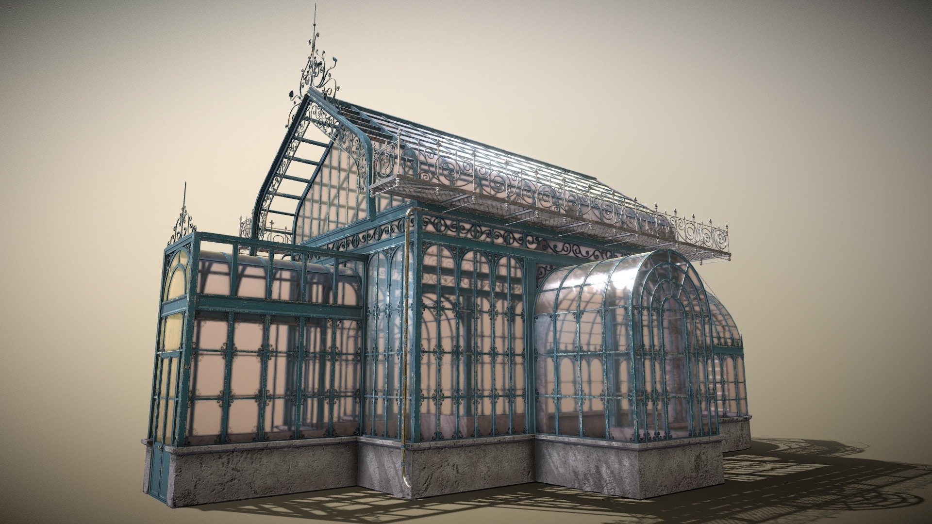 Greenhouse Romanesque style - Buy Royalty Free 3D model by JB3D (@taz83 ...