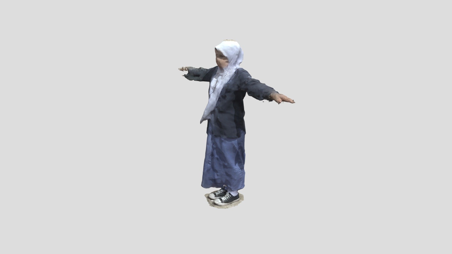 Manusia_textured_mesh_medpoly_obj - Download Free 3D model by ...