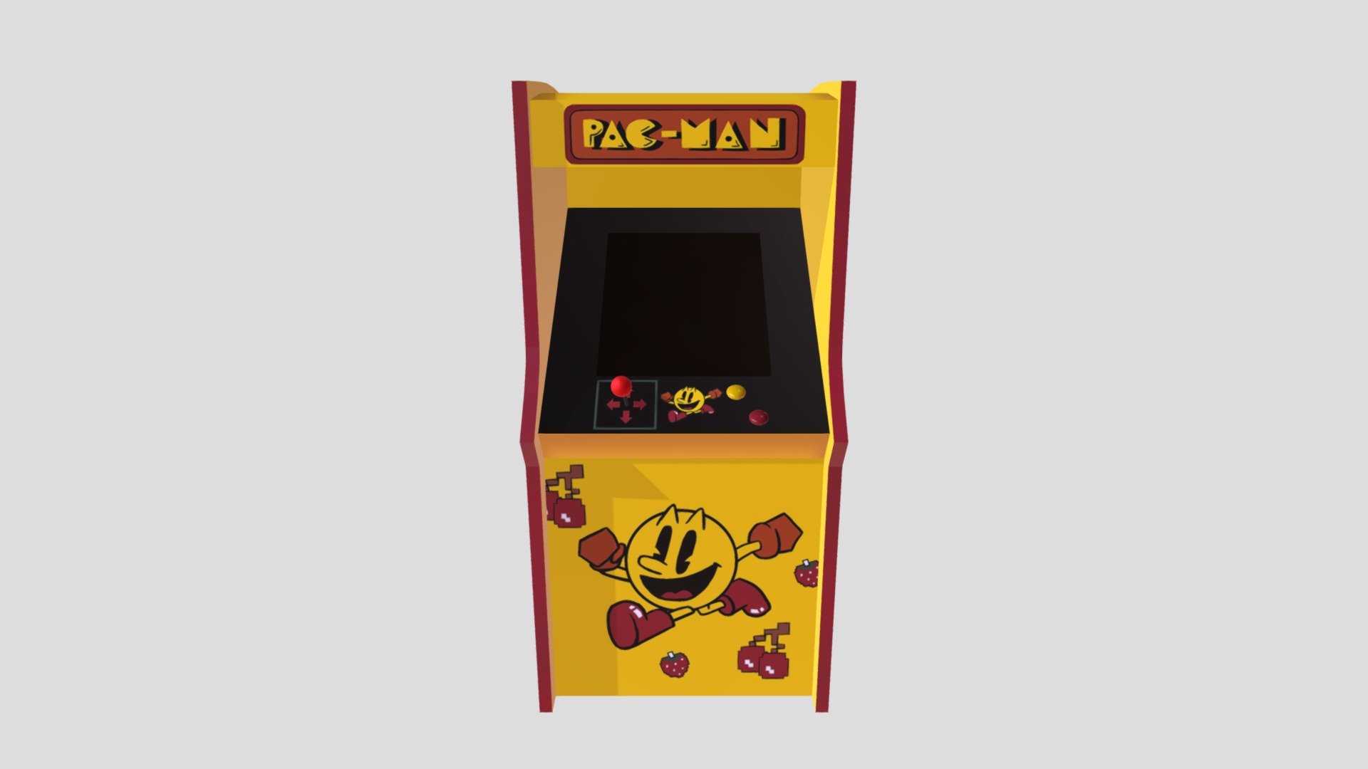 Pac Man Arcade Machine - 3D model by Iqra khalid (@Iqrakhalid) [d9fd4ee ...