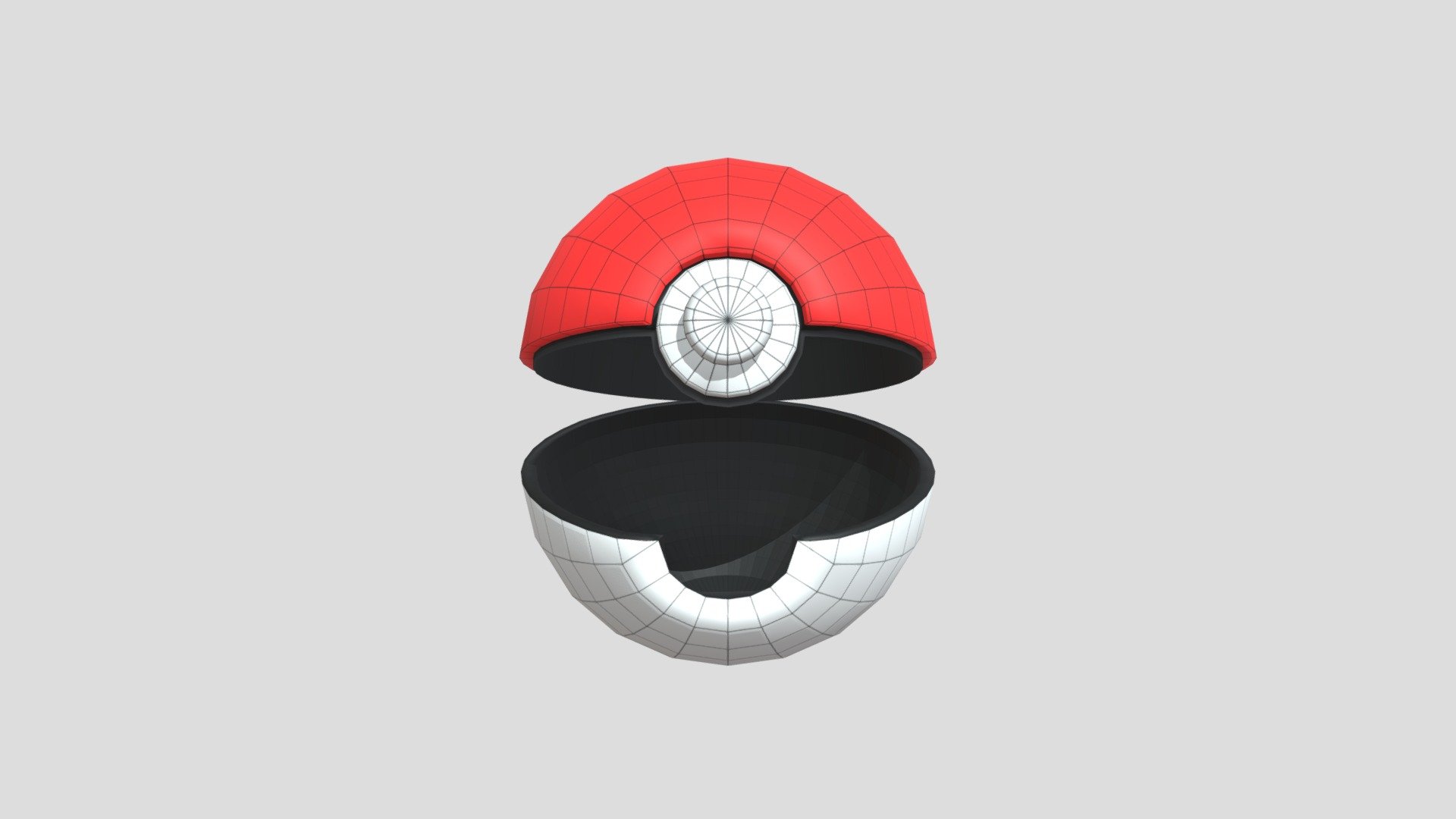 Pokeball - 3D model by Kazvalech [d9fe748] - Sketchfab