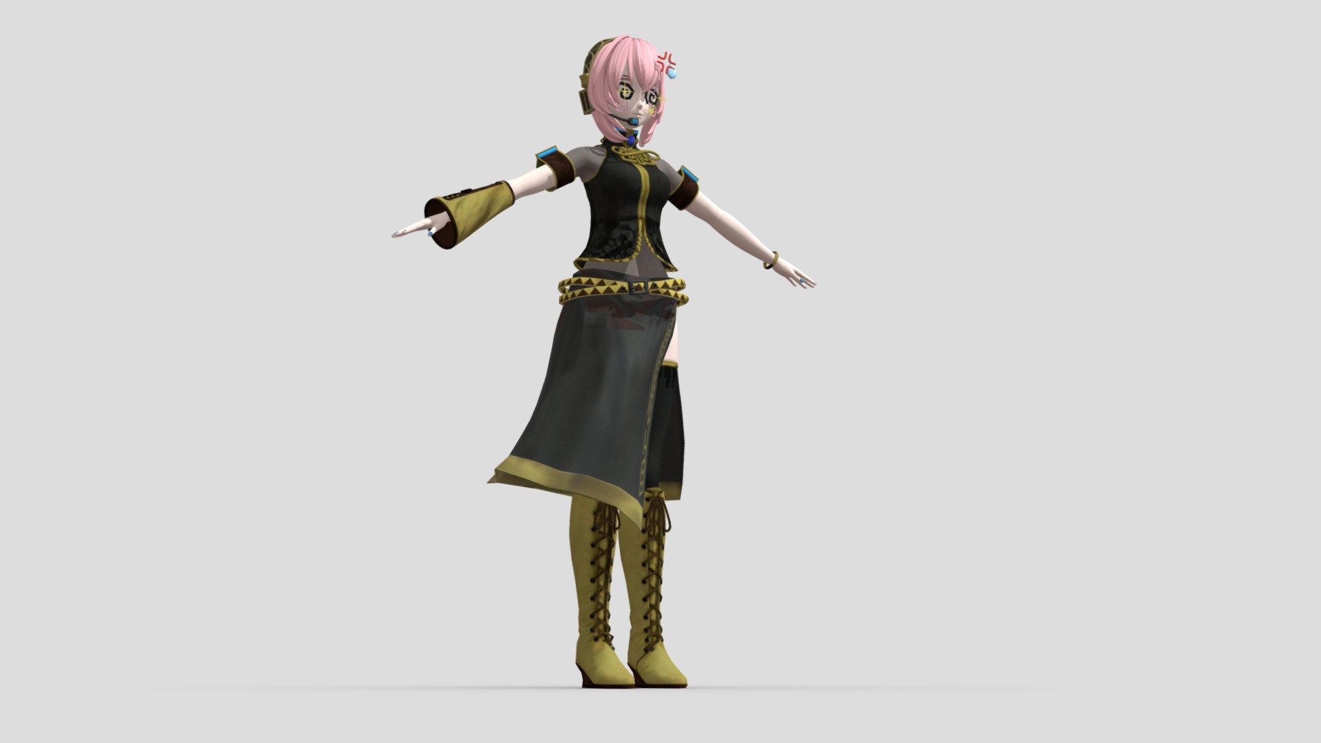 Megurine Luka (Default, Mega39) - Download Free 3D model by 雨宮レン (@oscar3dmodel) [d9ff203 ...
