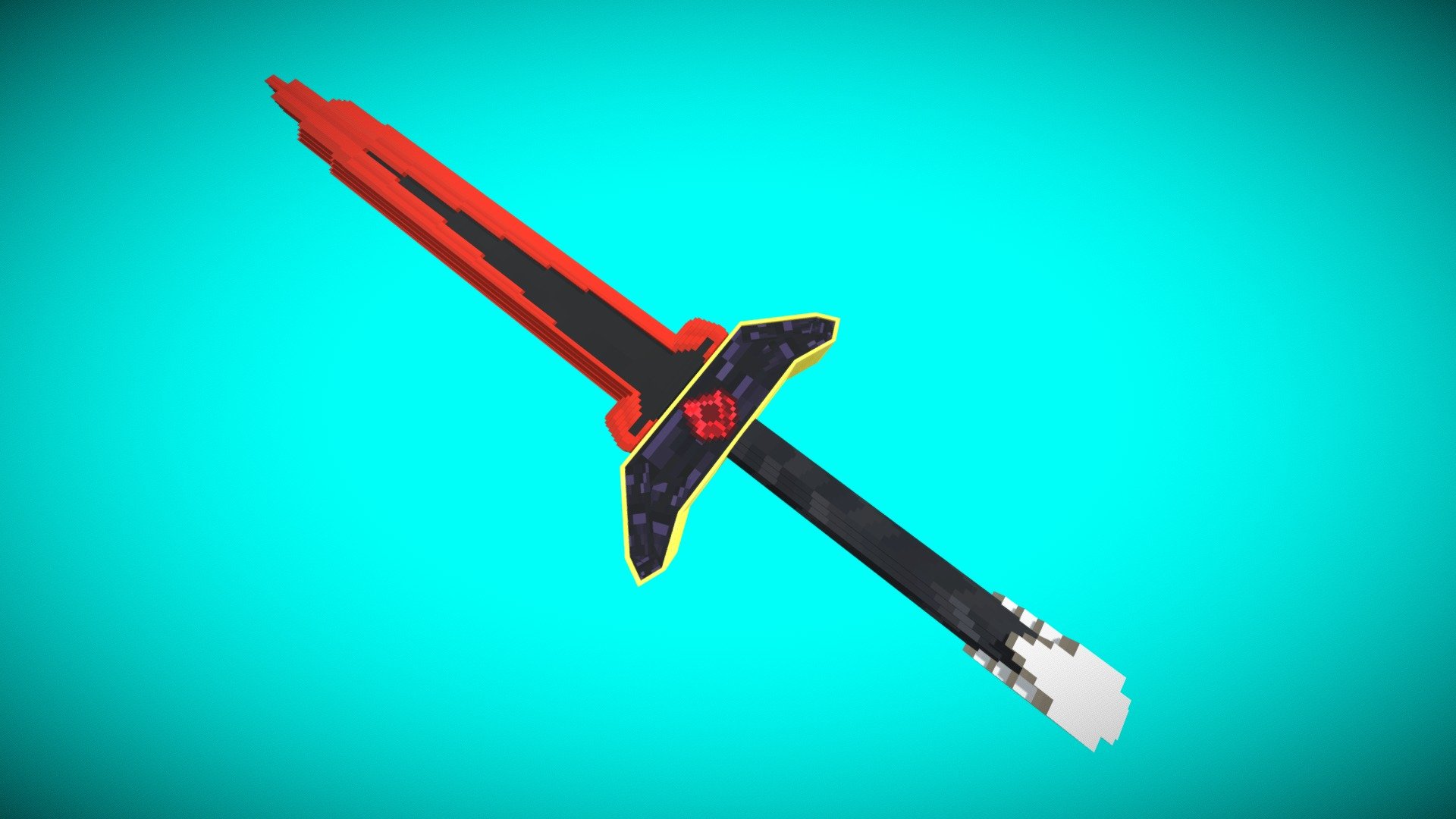 Red Diamond Sword - 3D model by CarsonJF [d9ffd6f] - Sketchfab