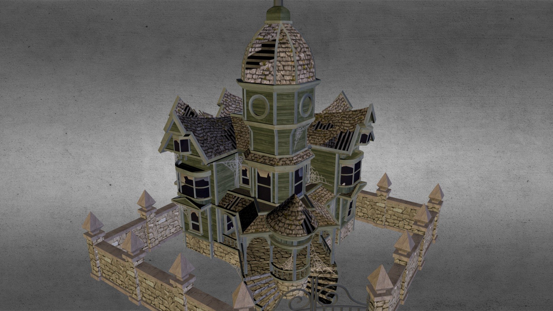 Haunted House - 3D model by flippednormal [dAv8QFT] - Sketchfab