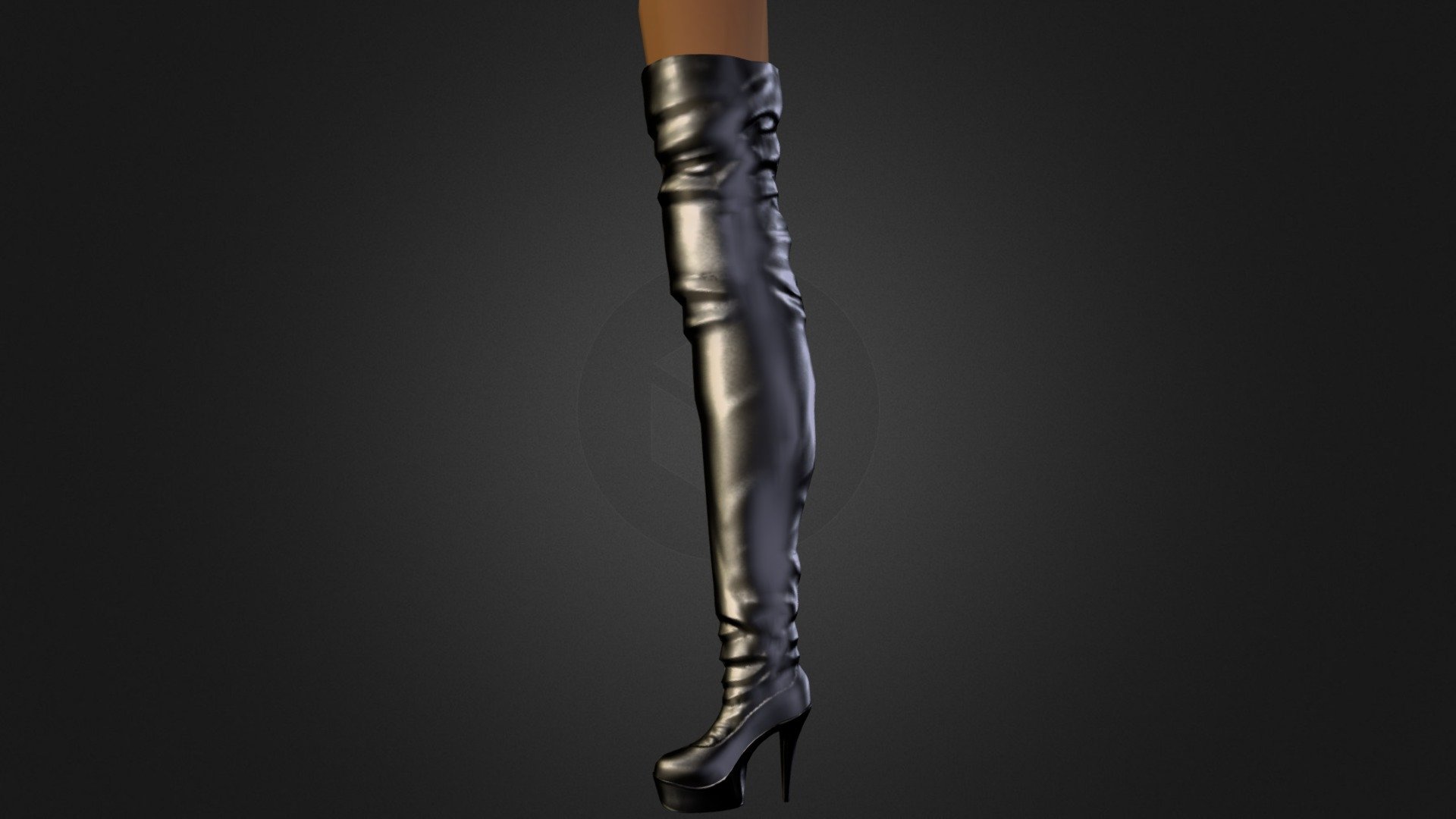 Thigh Boots - 3D model by JovanIsakovic [dPDQuWc] - Sketchfab