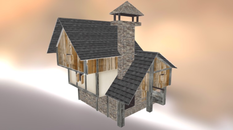 Strange House - 3D model by TheGasty42 [da021bb] - Sketchfab